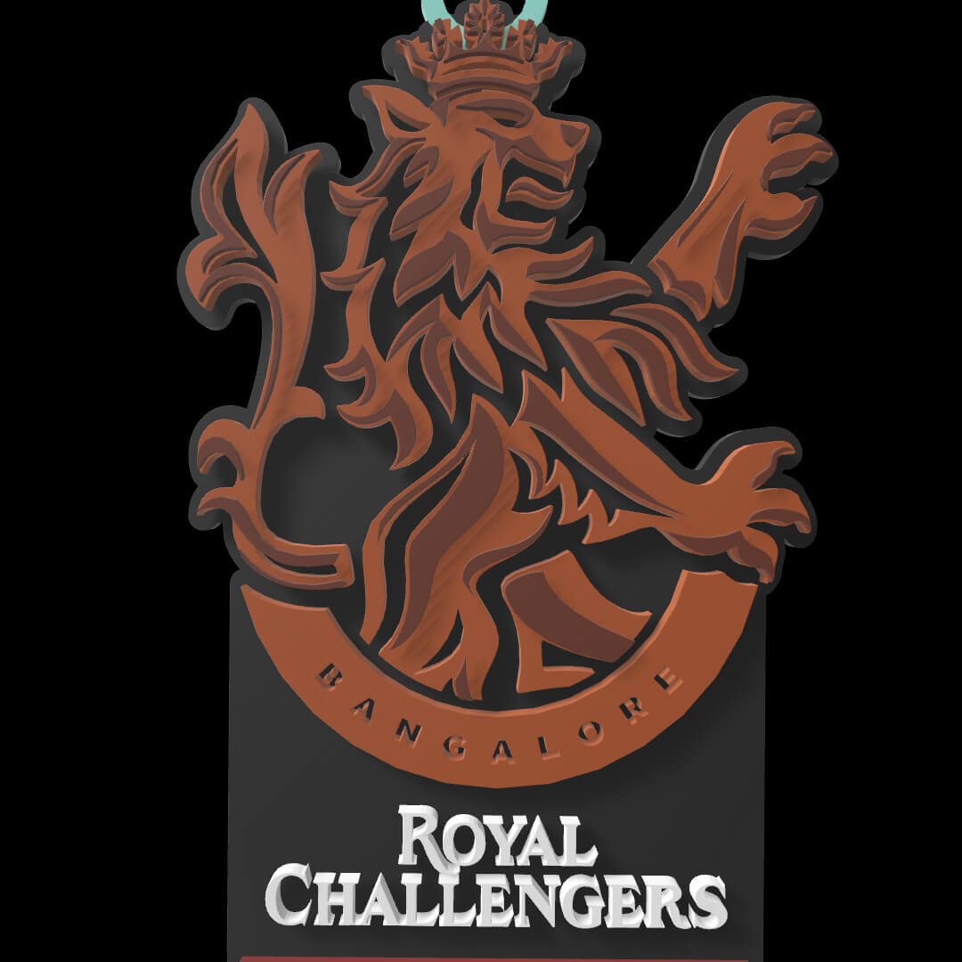 Royal Challengers Bengaluru Badge Printable and Renderable - 3D Model ...