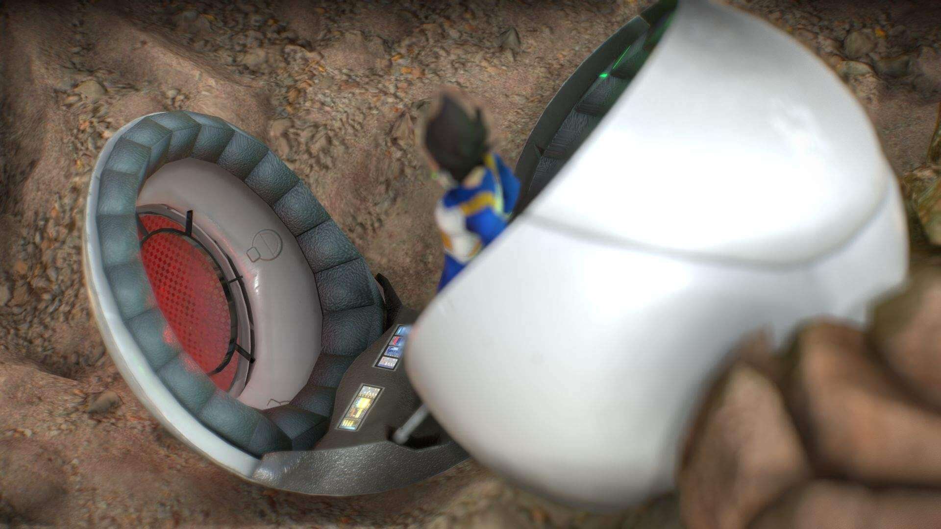 Vegeta's Saiyan Attack Ball Attack Ball Renderable - 3D Model by danyelon