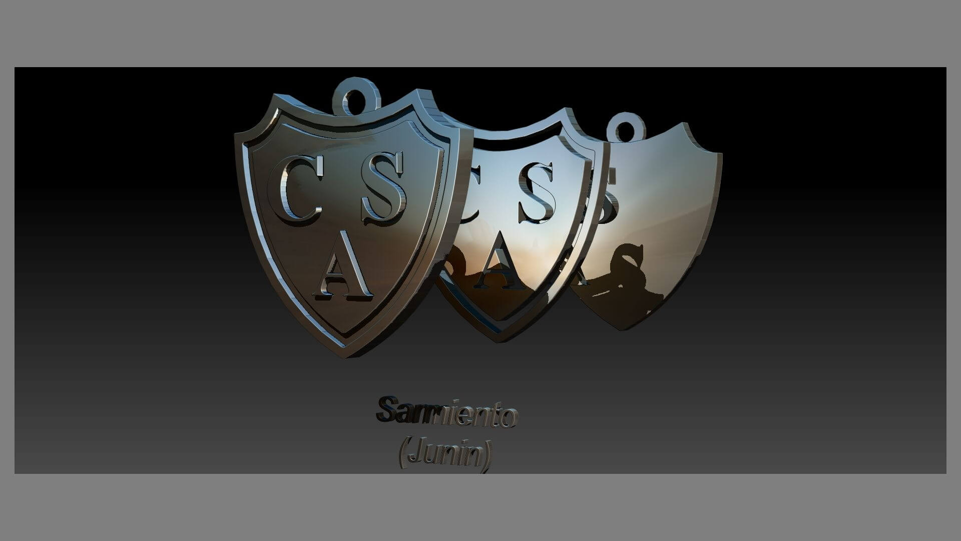 Sarmiento (Junin) Coaster and Keychan Printable and PBR - 3D Print ...