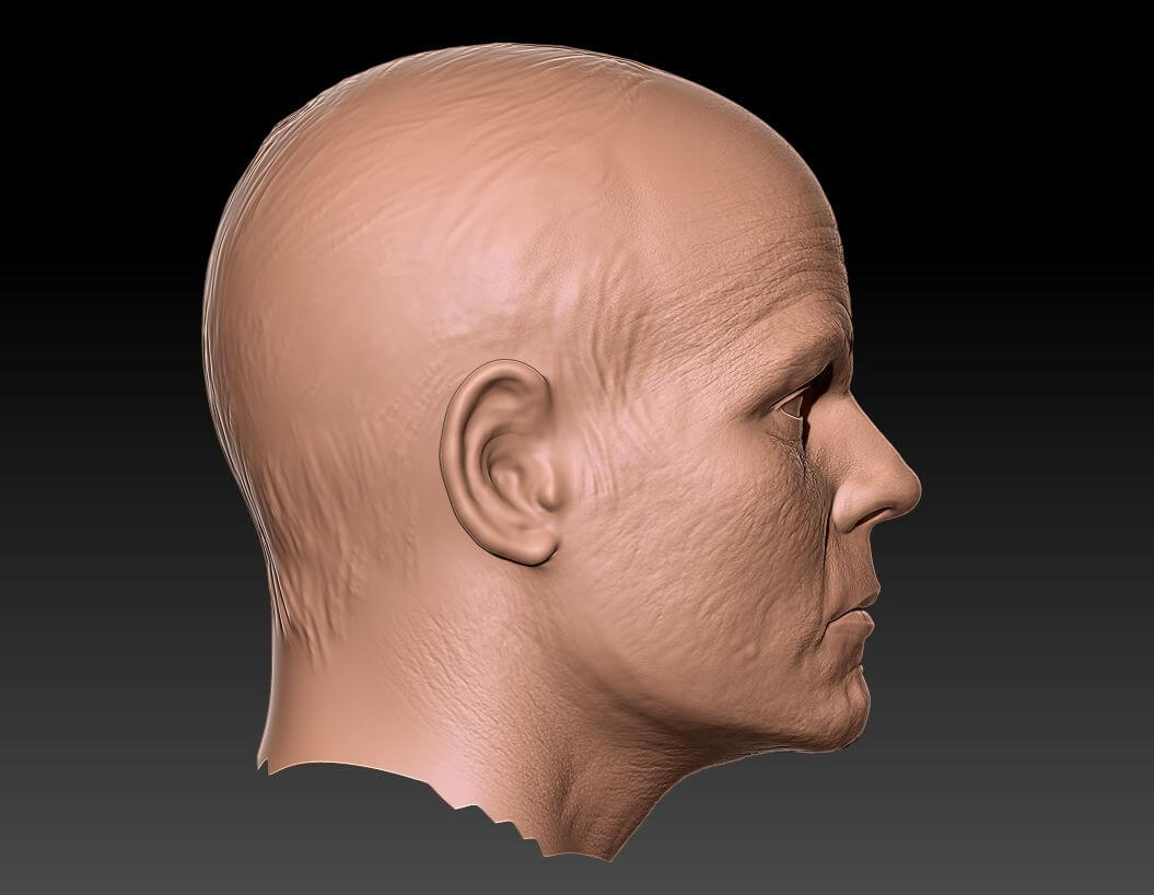 Scanners 1981 Michael Ironside PBR Head - 3D Model by danyelon