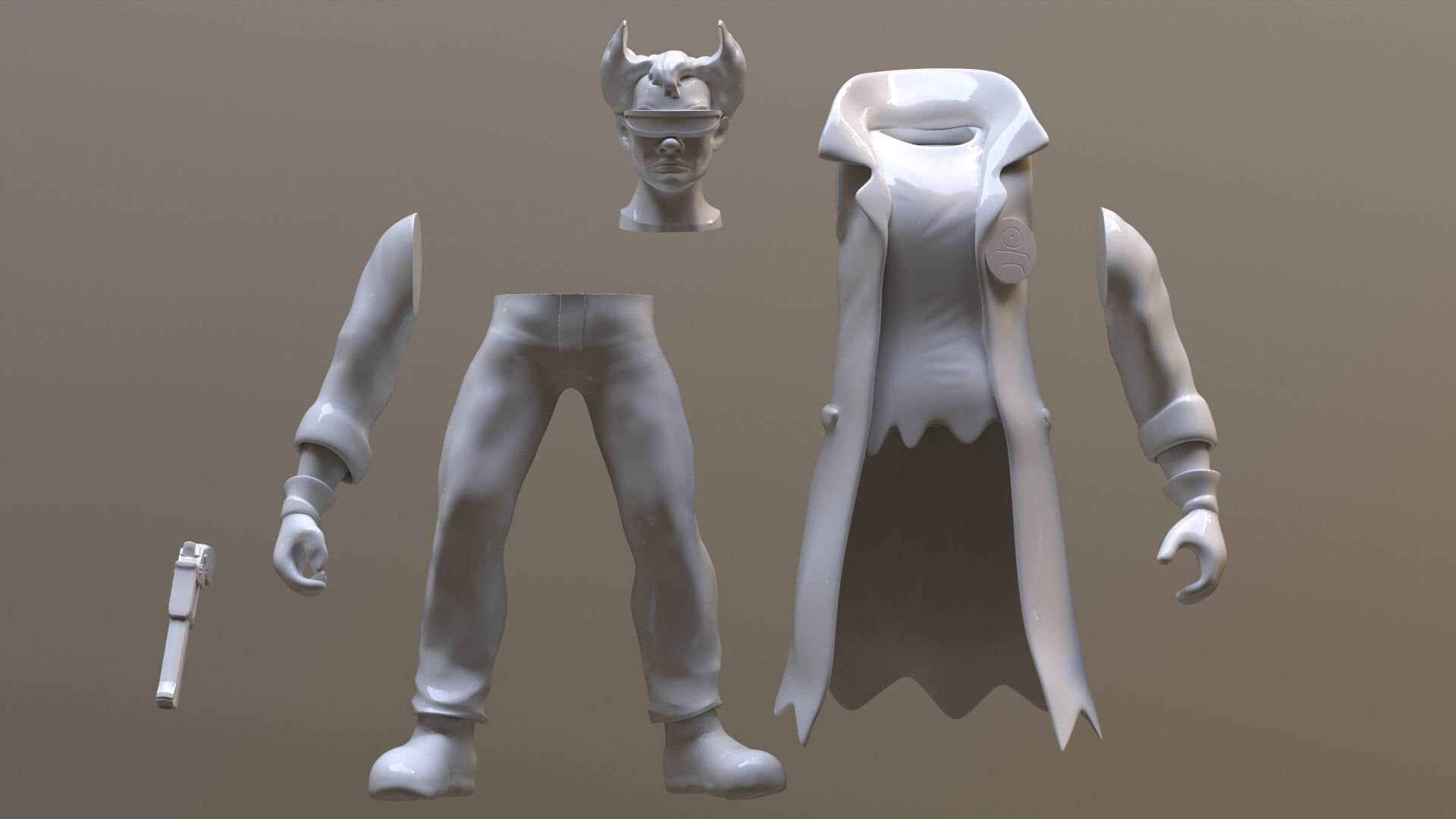 Scrag Pre-mutation - TMNT 1987 3D Model by danyelon