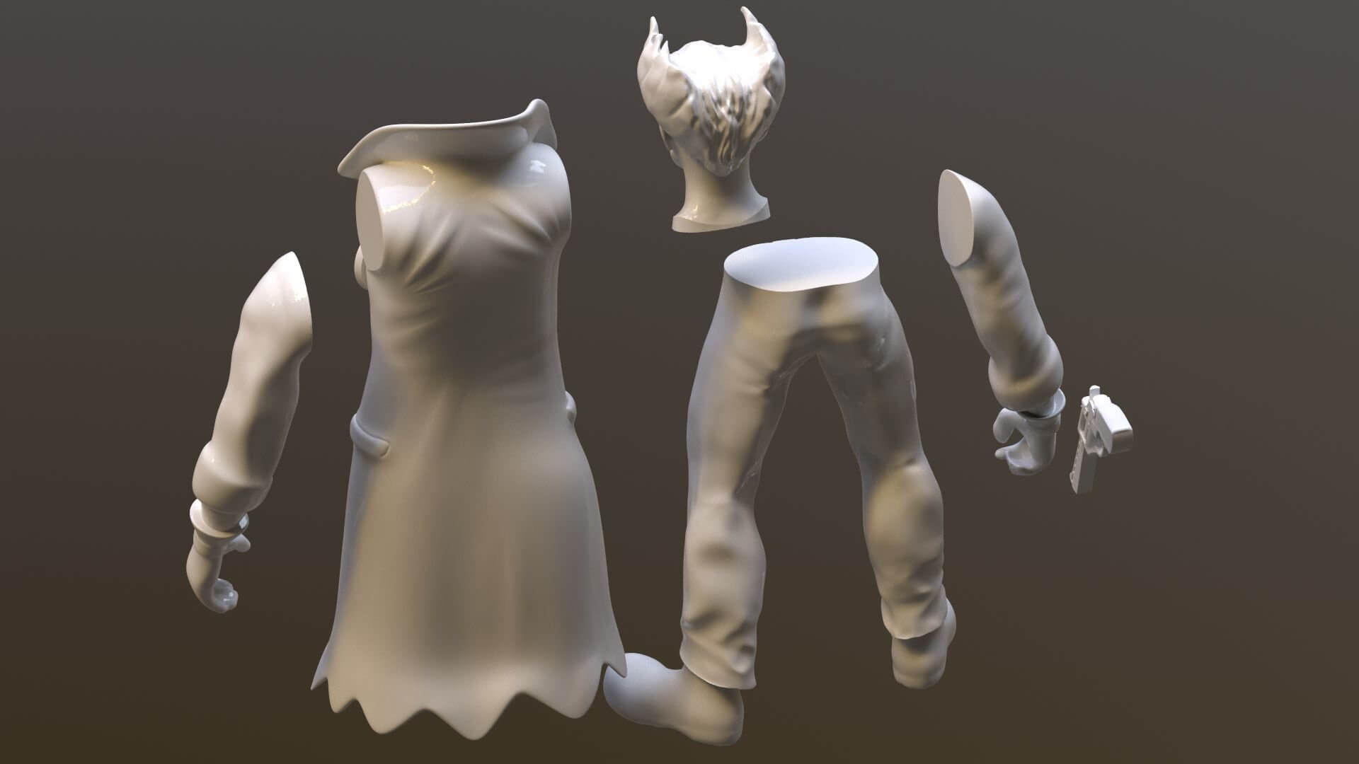 Scrag Pre-mutation - TMNT 1987 3D Model by danyelon