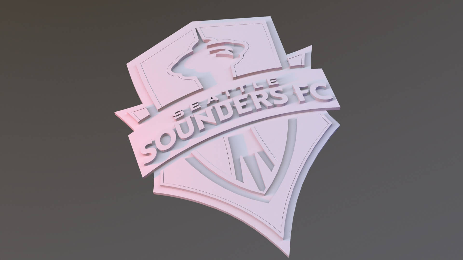 Seattle Sounders FC Logo Keychan Printable - 3D Print Model by danyelon