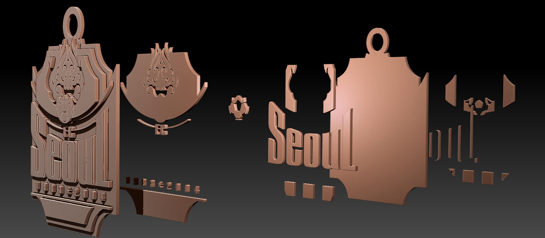 Seoul Logo Printable and Renderable - 3D Model by danyelon