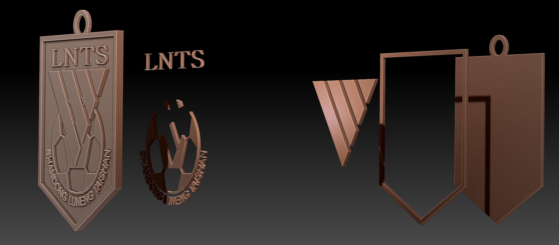 Shandong Luneng Taishan F.c Logo Team Printable and PBR - 3D Model by ...