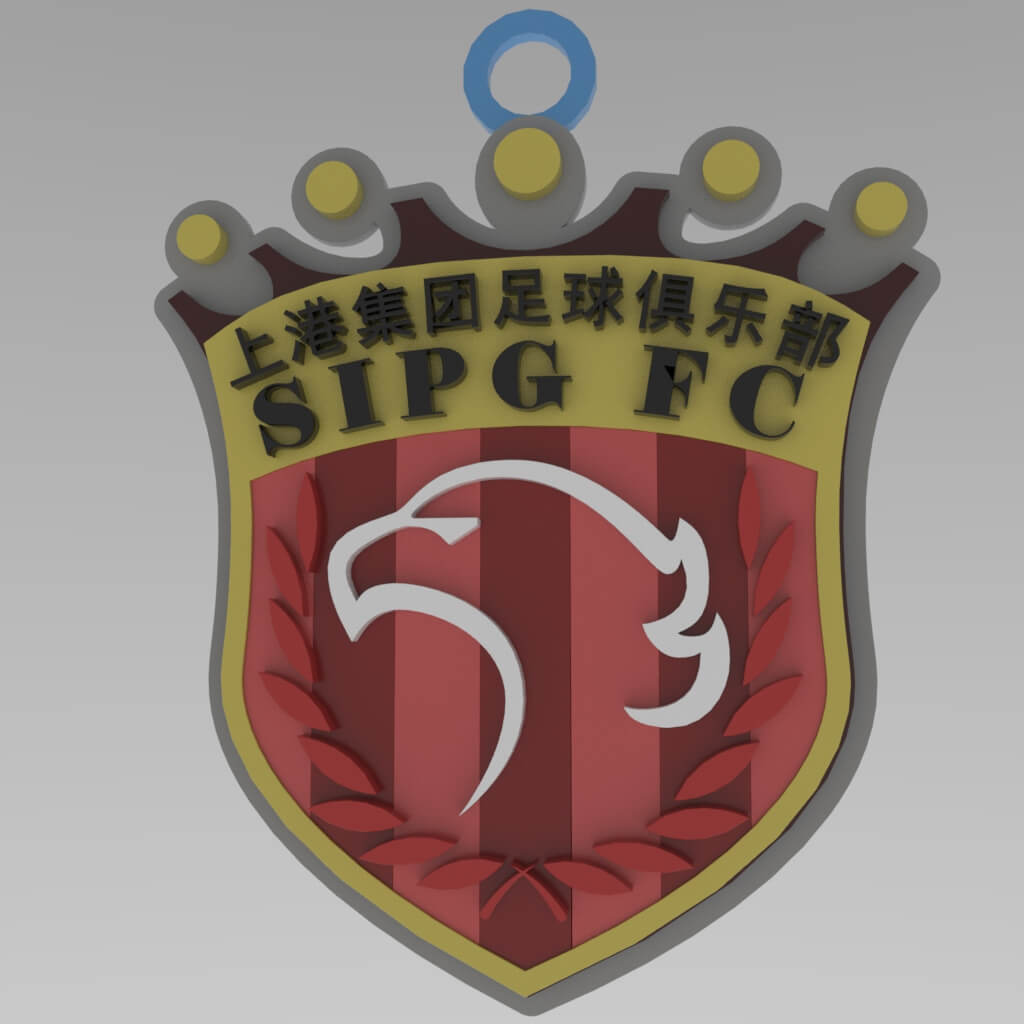 Shanghai Port Logo Team Printable and Renderable - 3D Print Model by ...