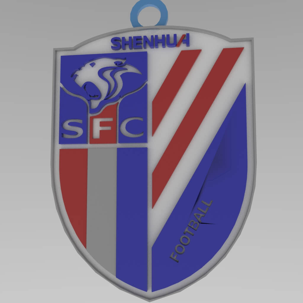 Shanghai Shenhua F.c Logo Team Printable and Renderable - 3D Print ...