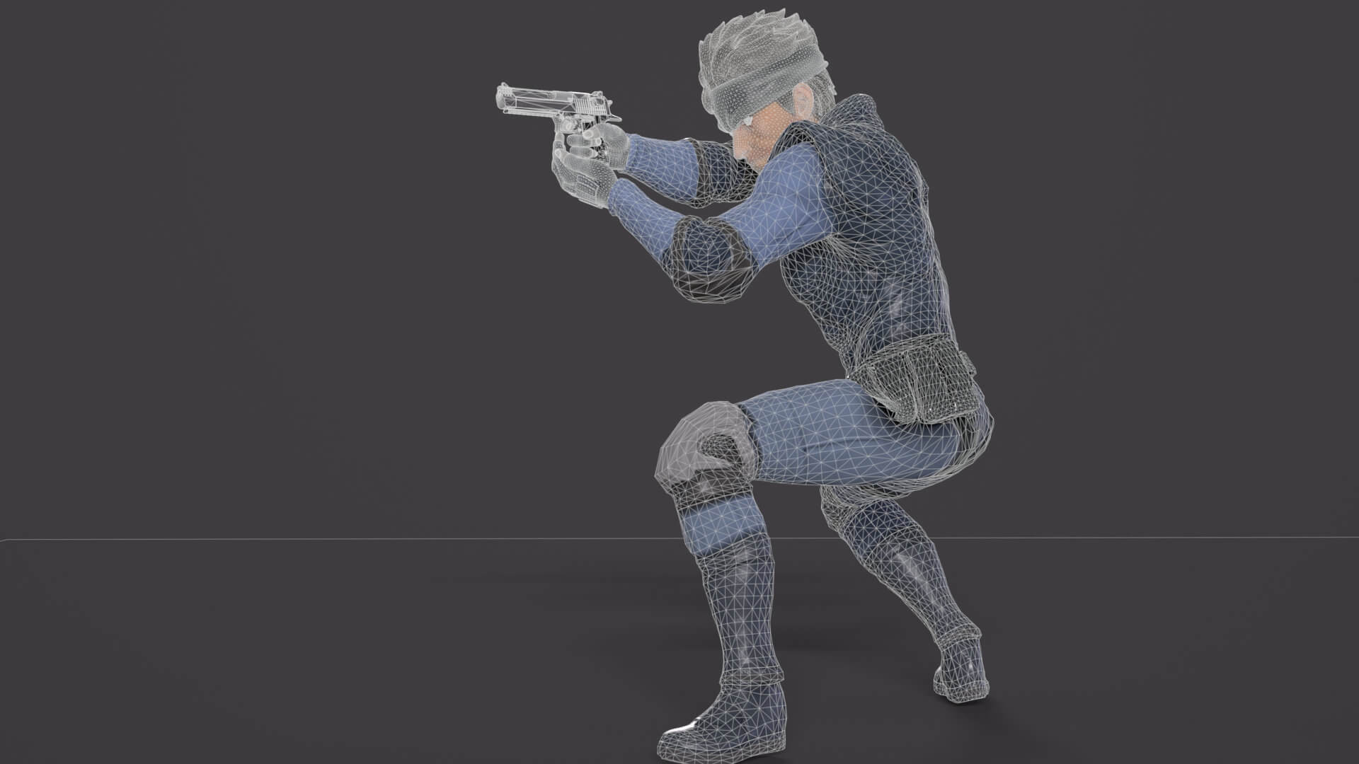 Solid Snake Fan Art From Metal Gear Solid - 3D Model by danyelon