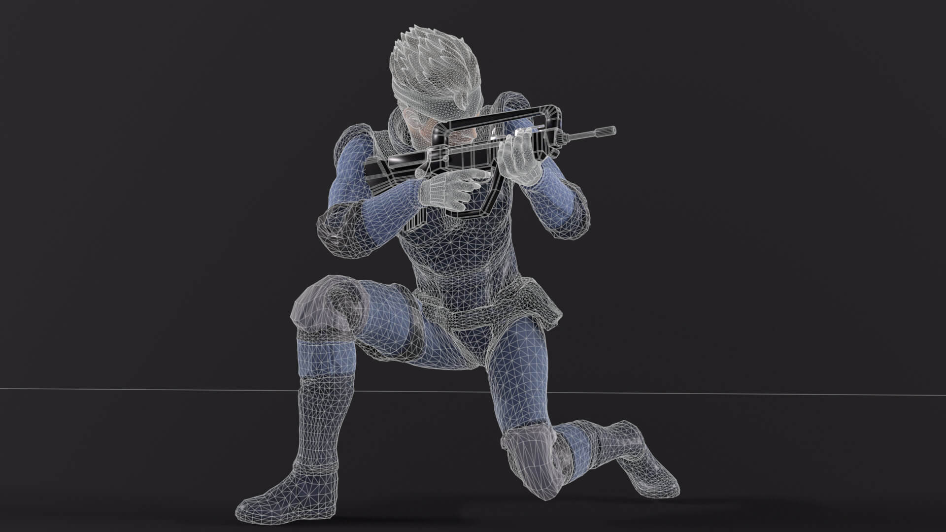 Solid Snake Fan Art From Metal Gear Solid - 3D Model by danyelon