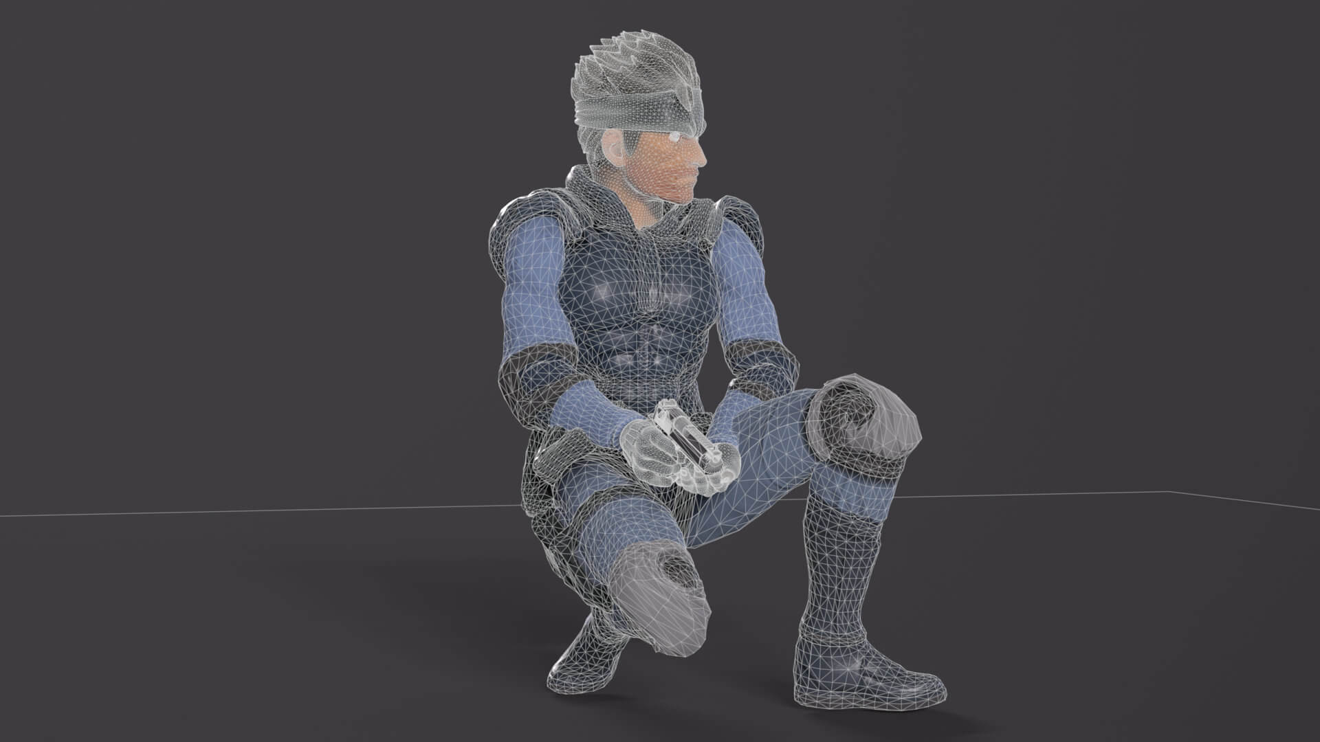 Solid Snake Fan Art From Metal Gear Solid - 3D Model by danyelon