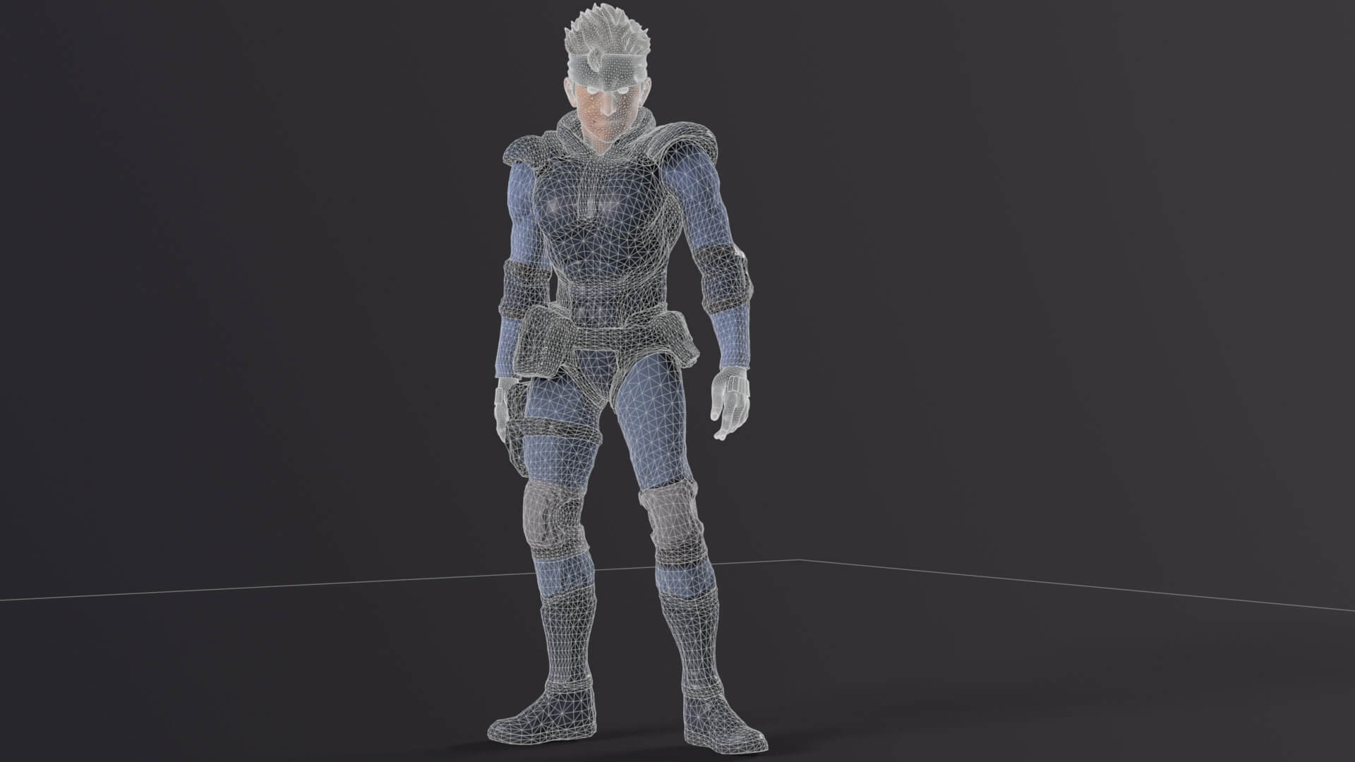 Solid Snake Fan Art From Metal Gear Solid - 3D Model by danyelon