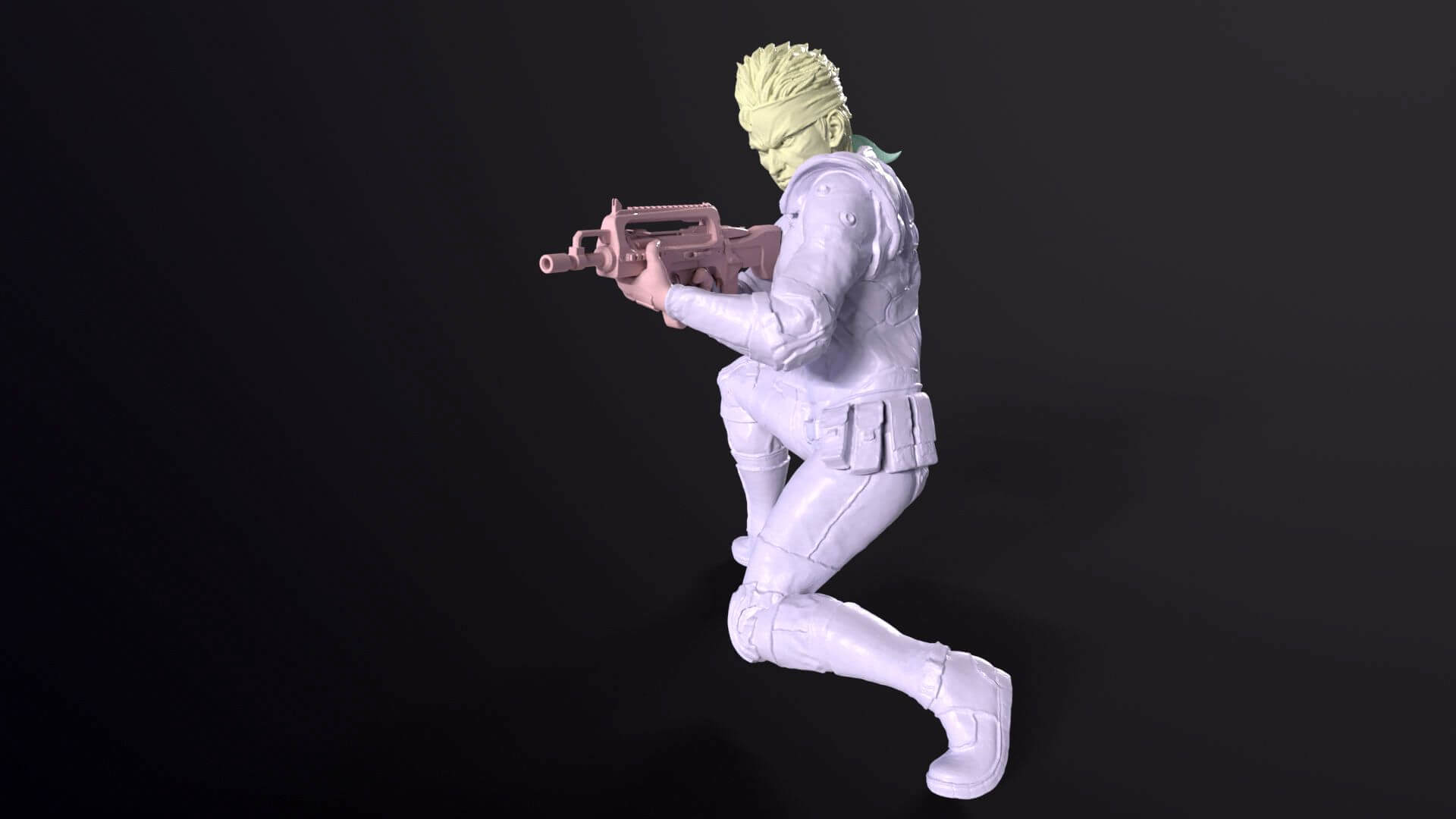 Solid Snake Printable Fan Art From Mgs - 3D Model by danyelon