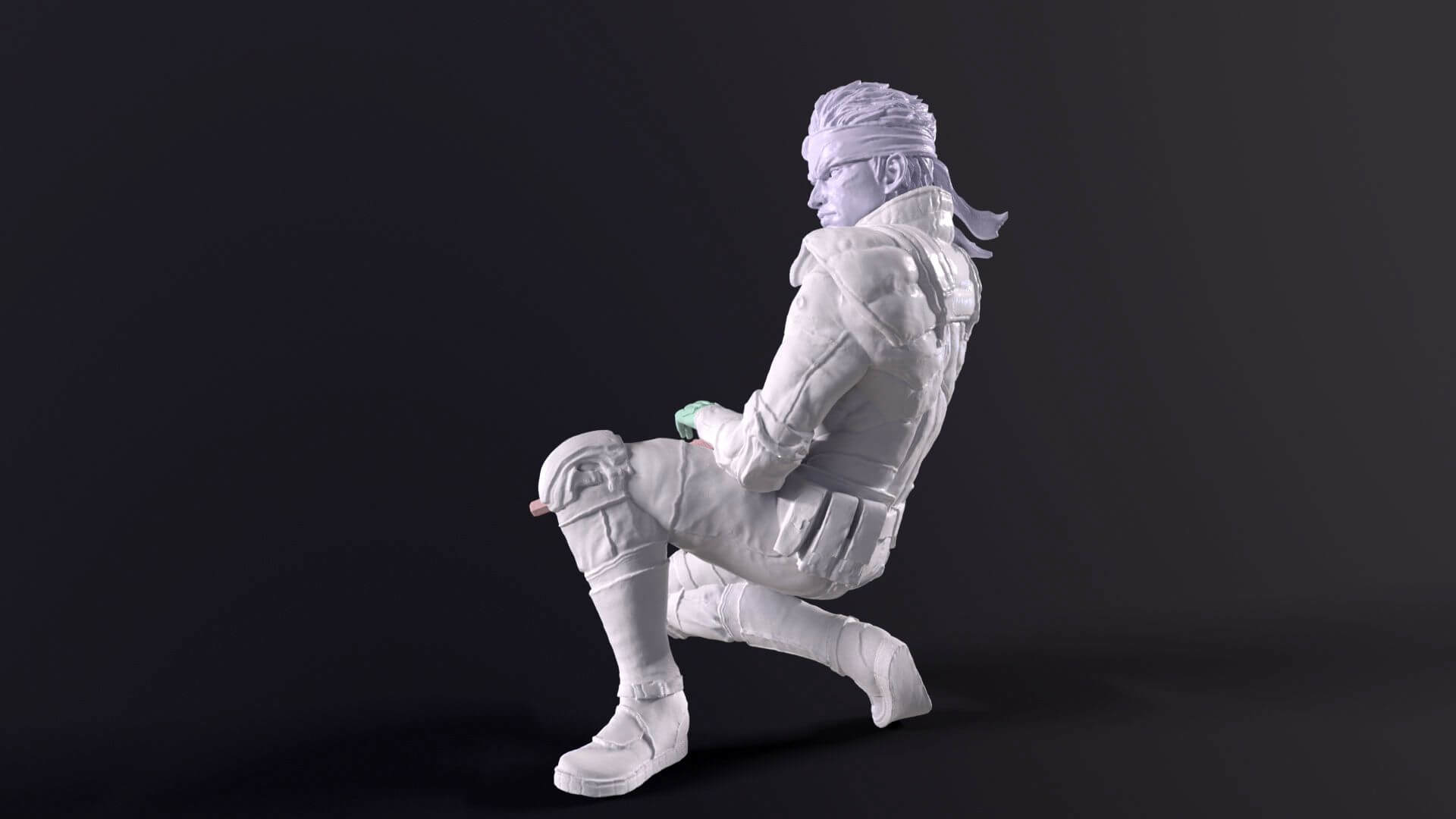 Solid Snake Printable Fan Art From Mgs - 3D Model by danyelon
