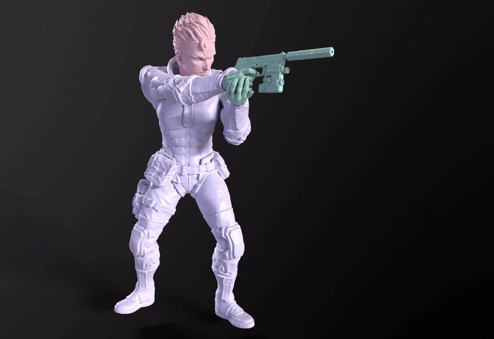 Solid Snake Printable Fan Art From Mgs - 3D Model by danyelon