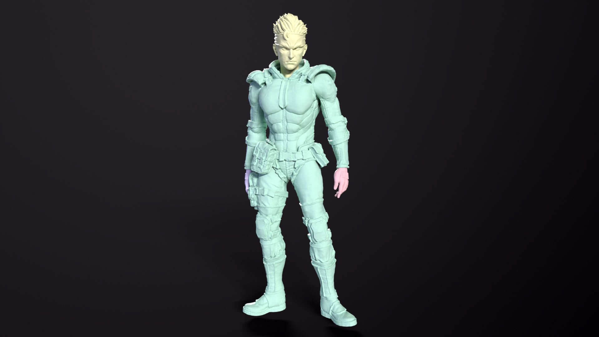 Solid Snake Printable Fan Art From Mgs - 3D Model by danyelon