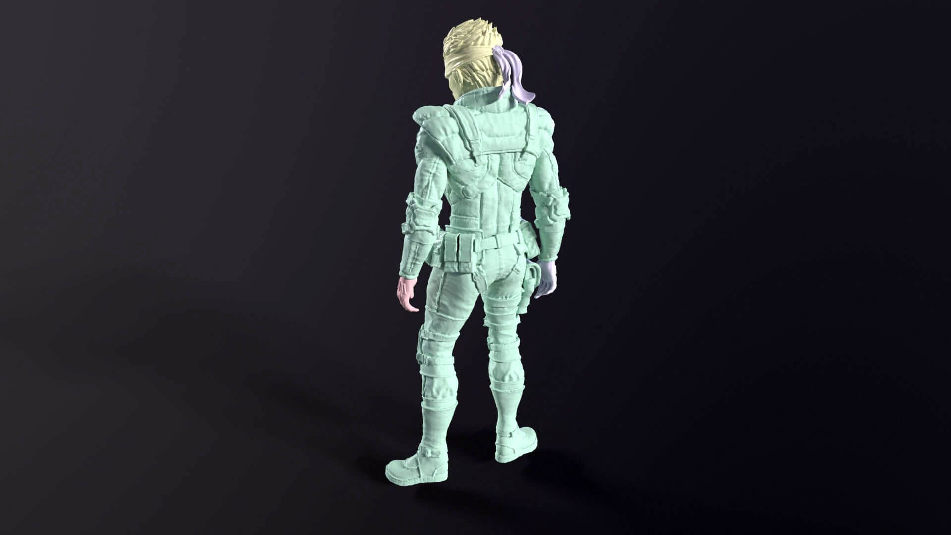 Solid Snake Printable Fan Art From Mgs - 3D Model by danyelon