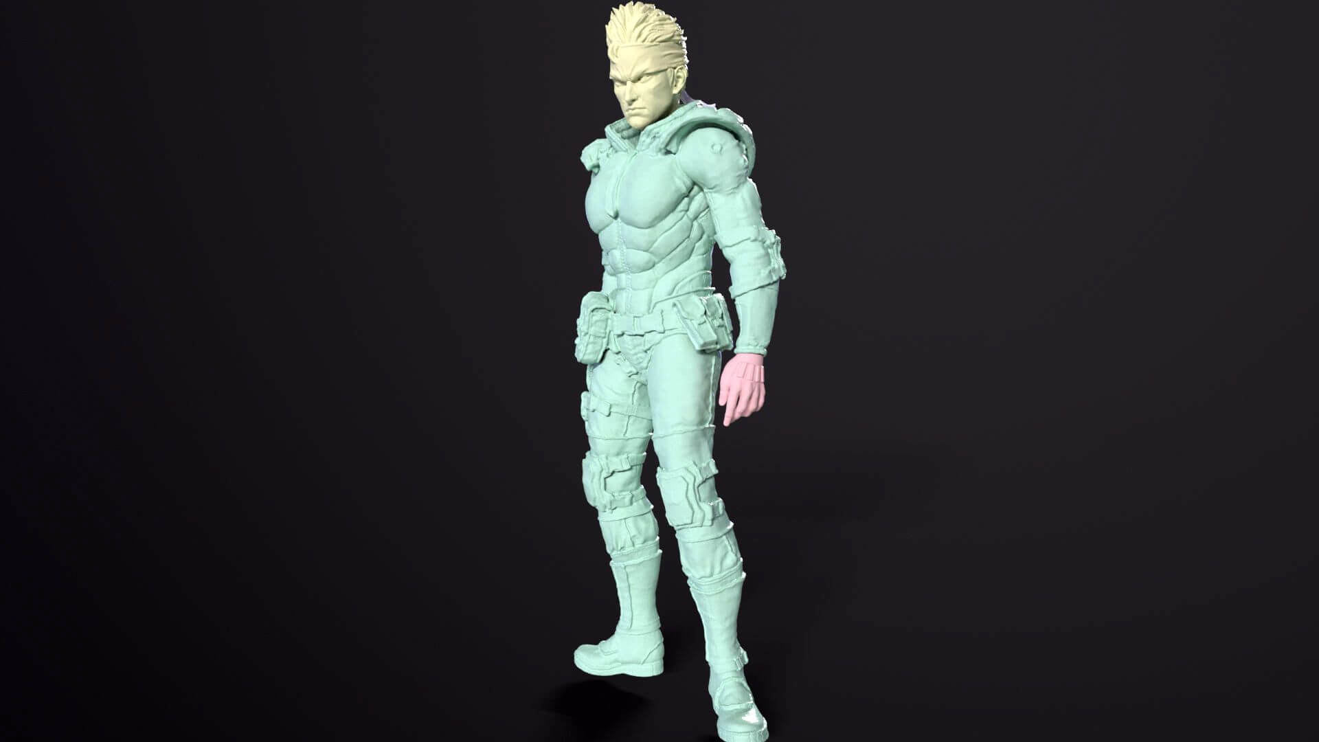 Solid Snake Printable Fan Art From Mgs - 3D Model by danyelon