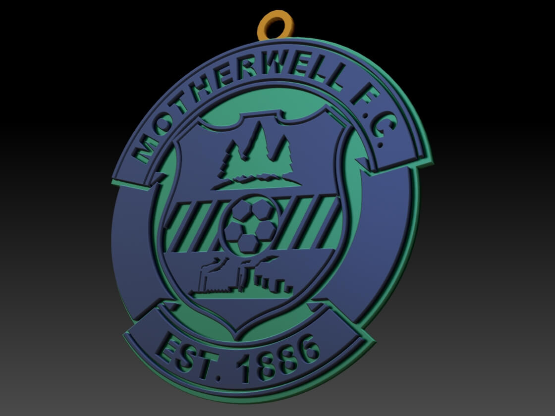 SPFL Kilmarnock Keychain Badge Color Printable and Renderabl - 3D Model ...