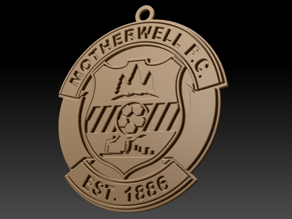 SPFL Kilmarnock Keychain Badge Color Printable and Renderabl - 3D Model ...