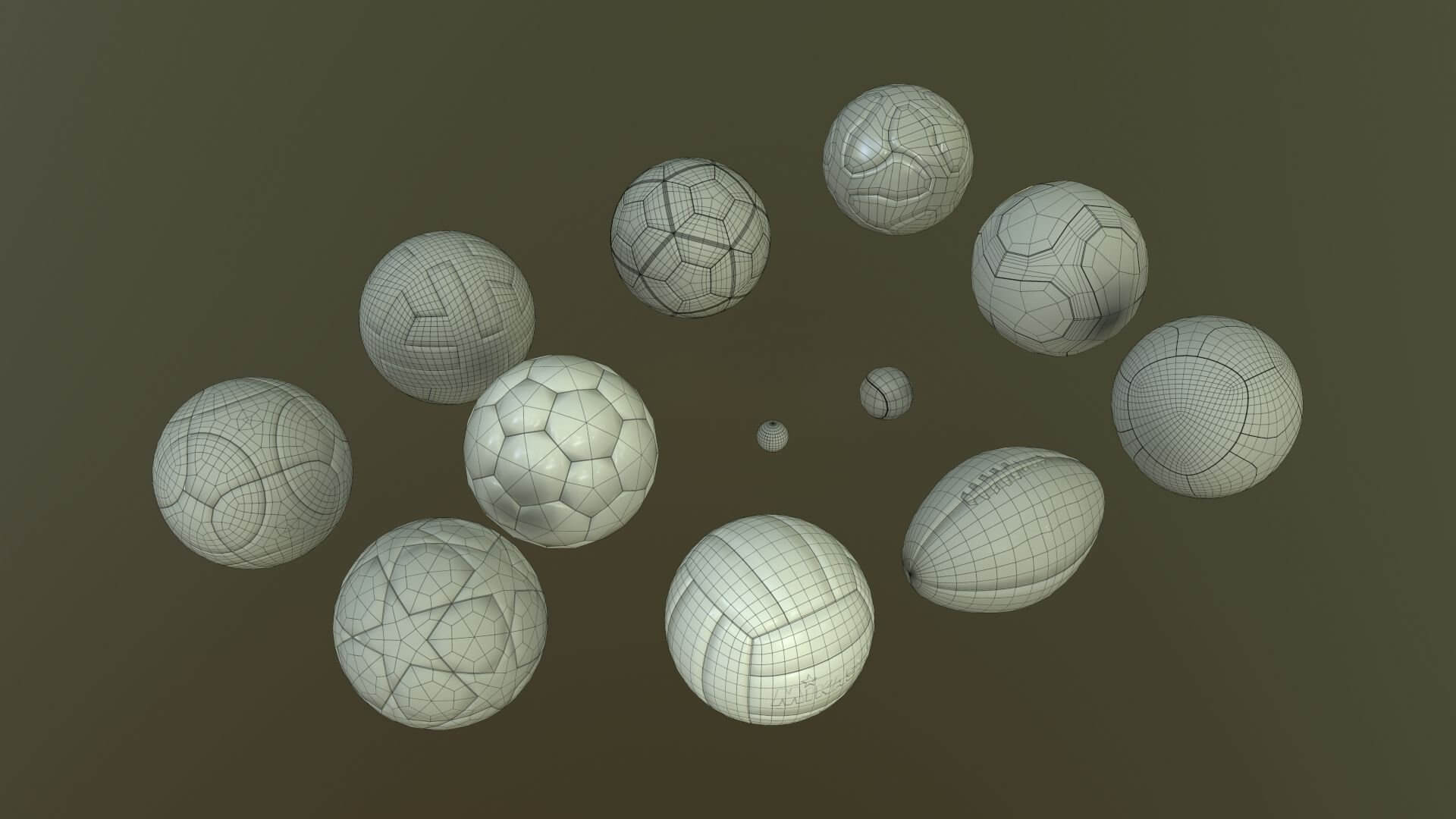 Sport Ball Collection - 3D Model by danyelon
