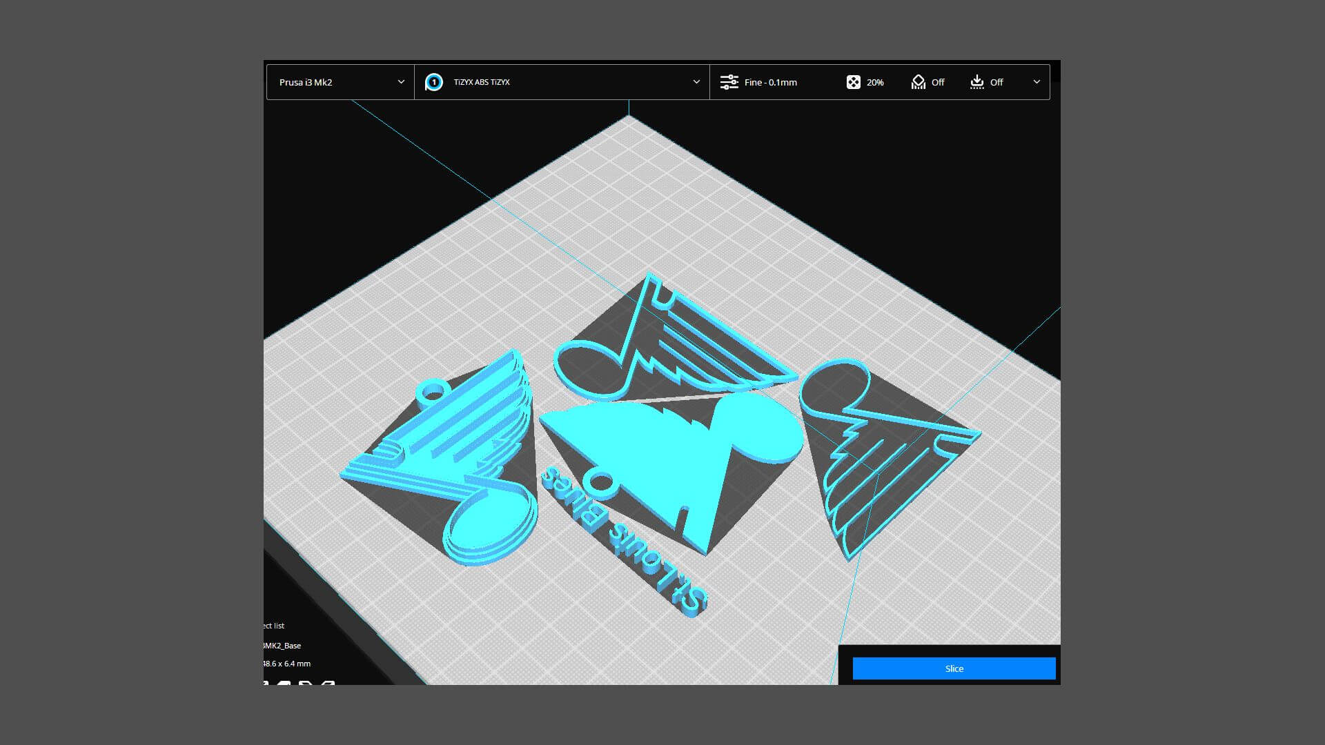St Louis Blues Logo Shield Printable and Renderable Keychan - 3D Print ...