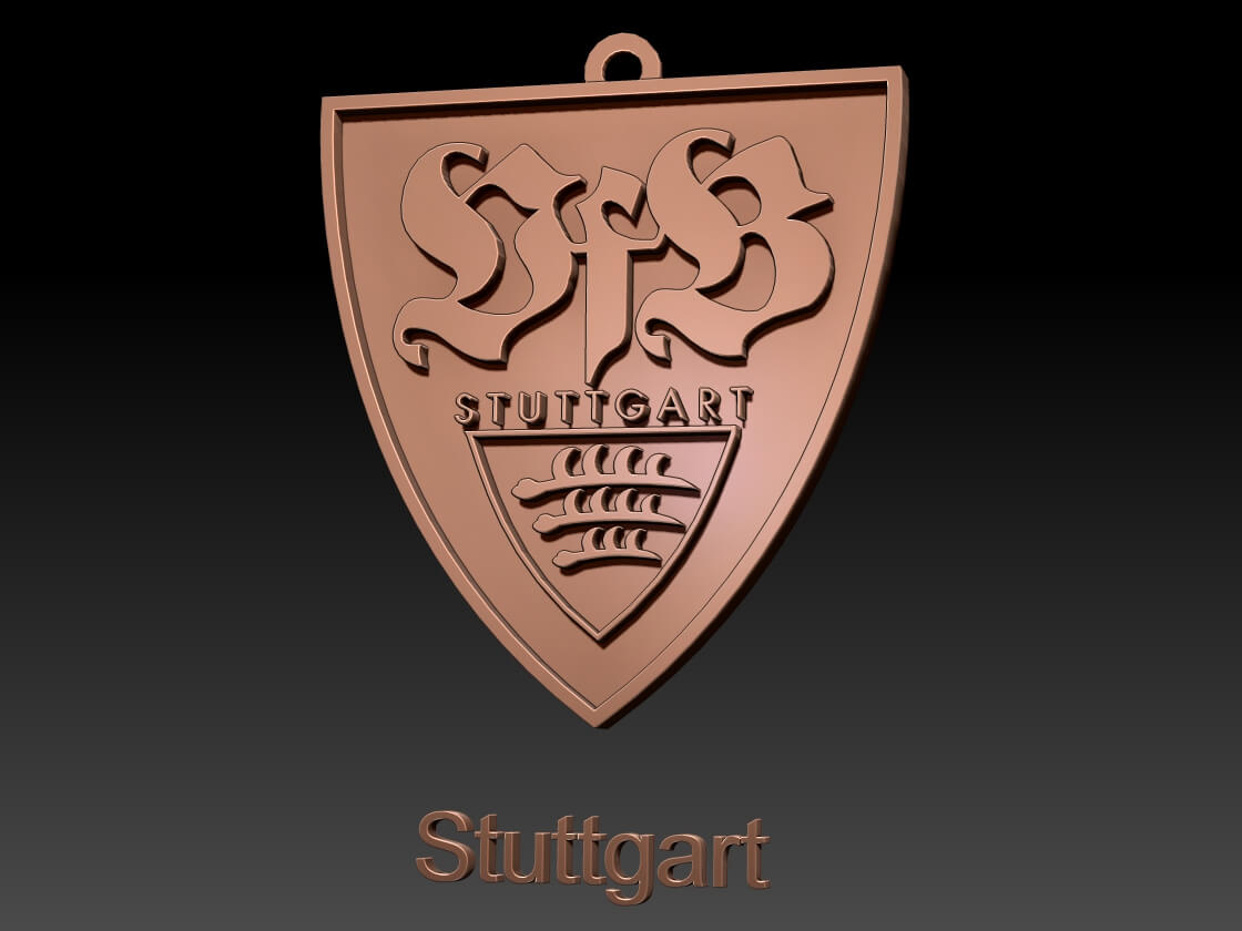 Stuttgart Logo Printable and Renderable - 3D Print Model by danyelon