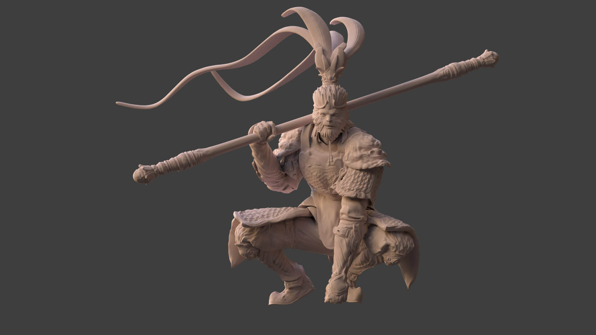 Sun Wu-Kong Printable 3D Print Model by danyelon