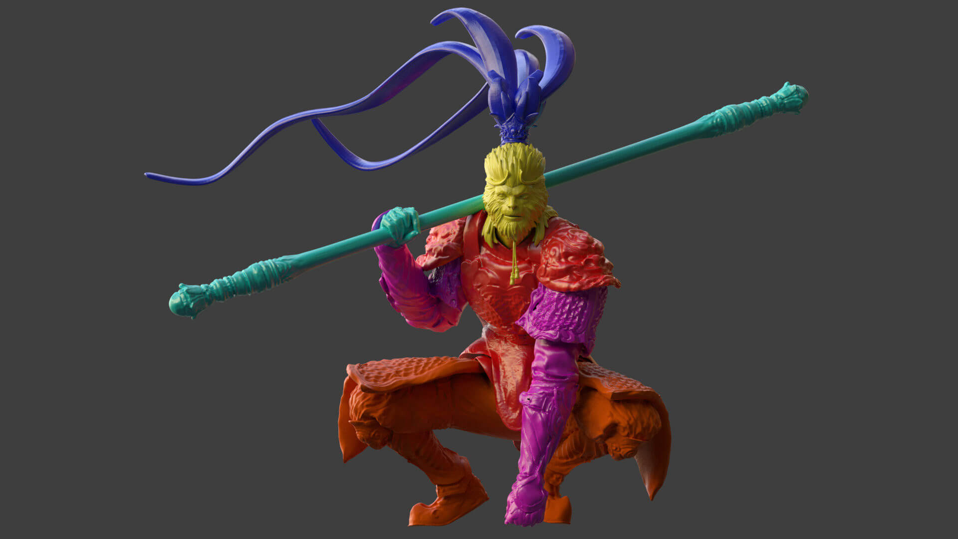 Sun Wu-Kong Printable 3D Model by danyelon