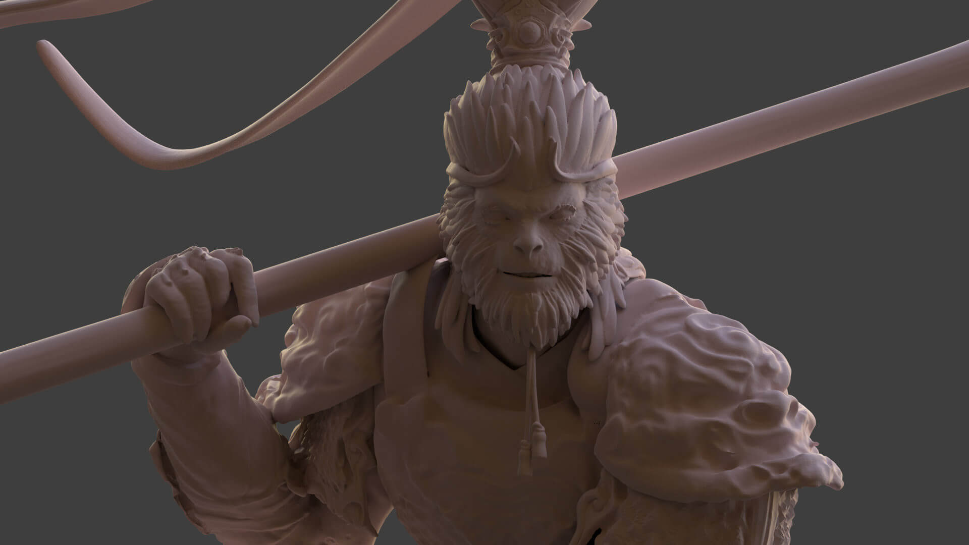 Sun Wu-Kong Printable 3D Model by danyelon