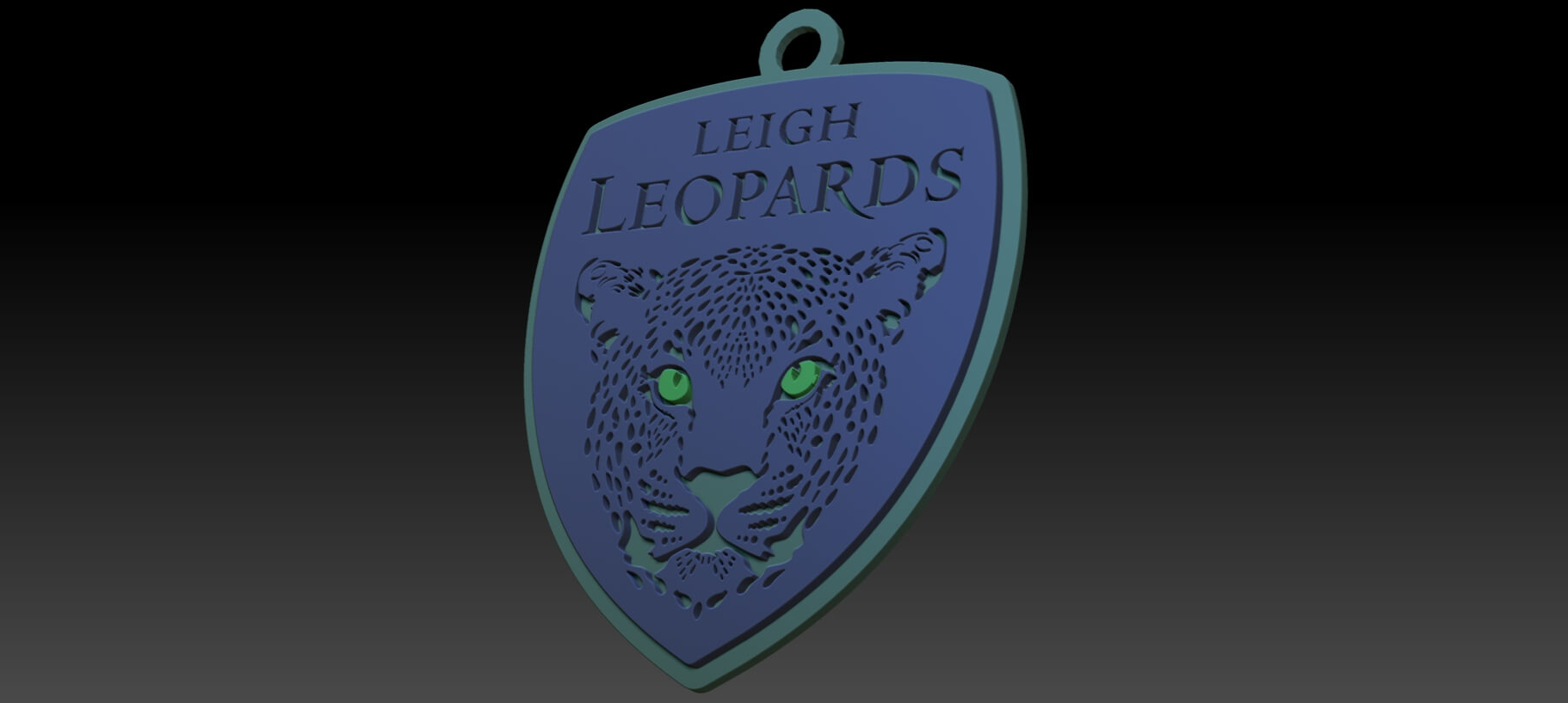 Super League Leigh Leopards keychain badge color printable - 3D Model ...