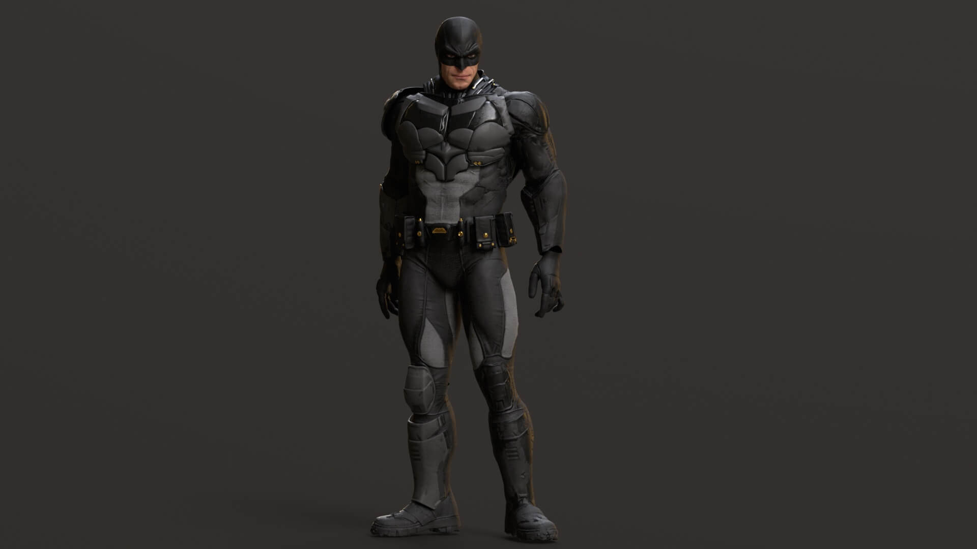 Tactical Batsuit PBR Rigged - 3D Model by danyelon