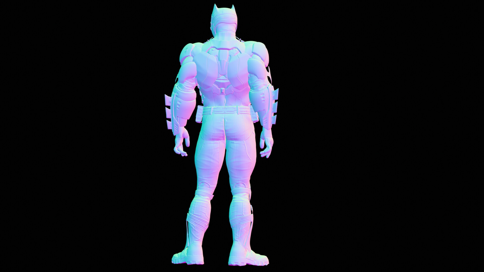 Tactical Batsuit PBR Rigged - 3D Model by danyelon