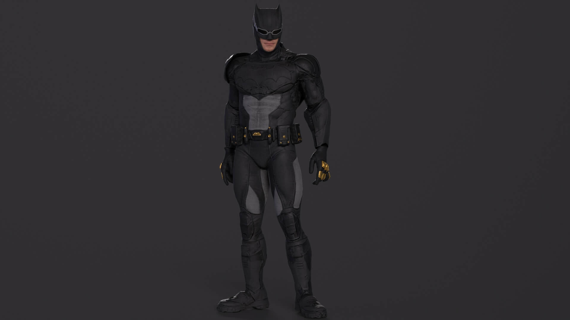Tactical Batsuit PBR Rigged - 3D Model by danyelon