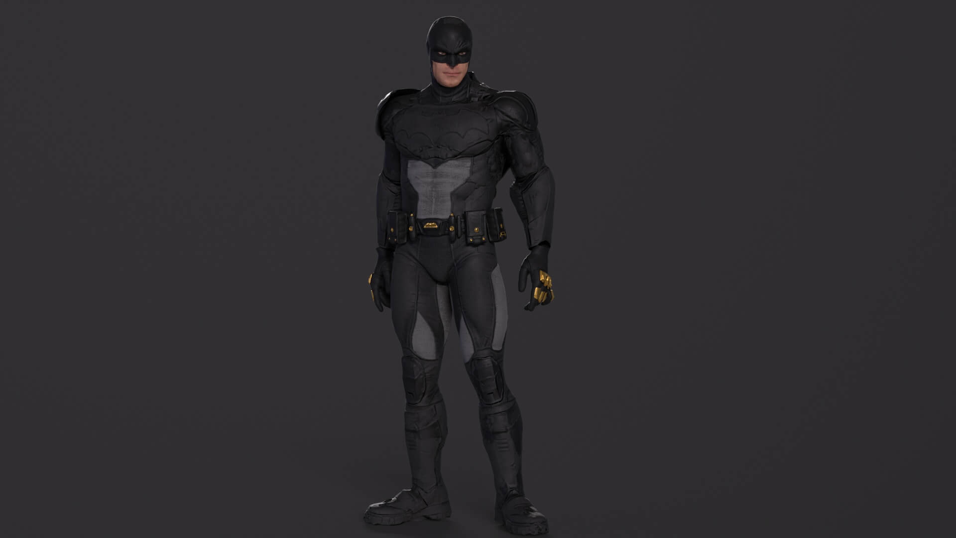 Tactical Batsuit PBR Rigged - 3D Model by danyelon