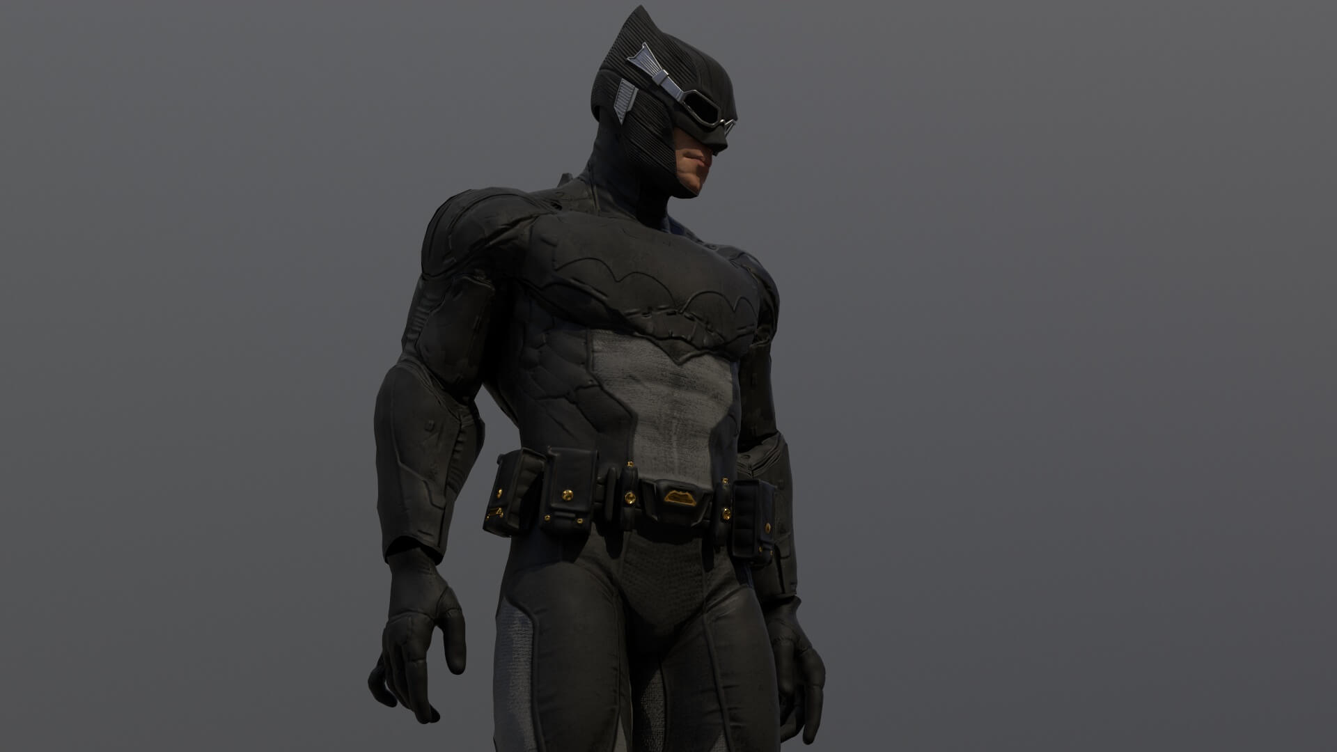 Tactical Batsuit PBR Rigged - 3D Model by danyelon