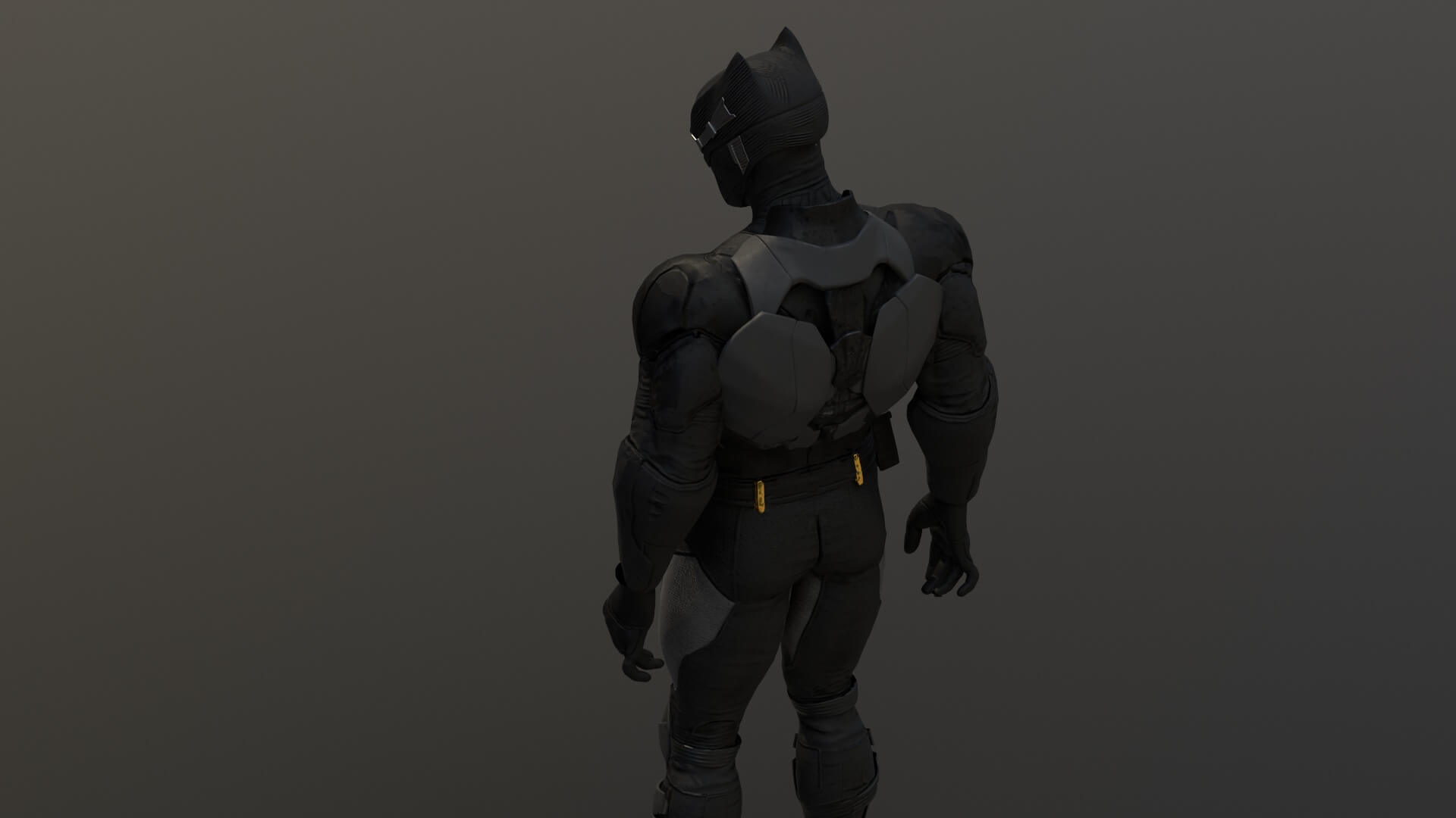 Tactical Batsuit PBR Rigged - 3D Model by danyelon