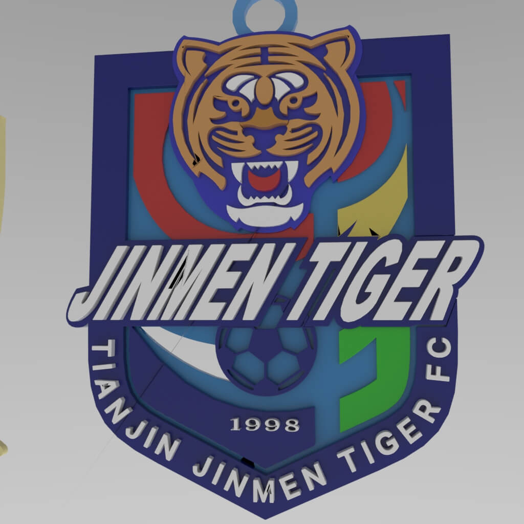 Tianjin Jinmen Tiger Logo Team Printable and Renderable - 3D Print ...