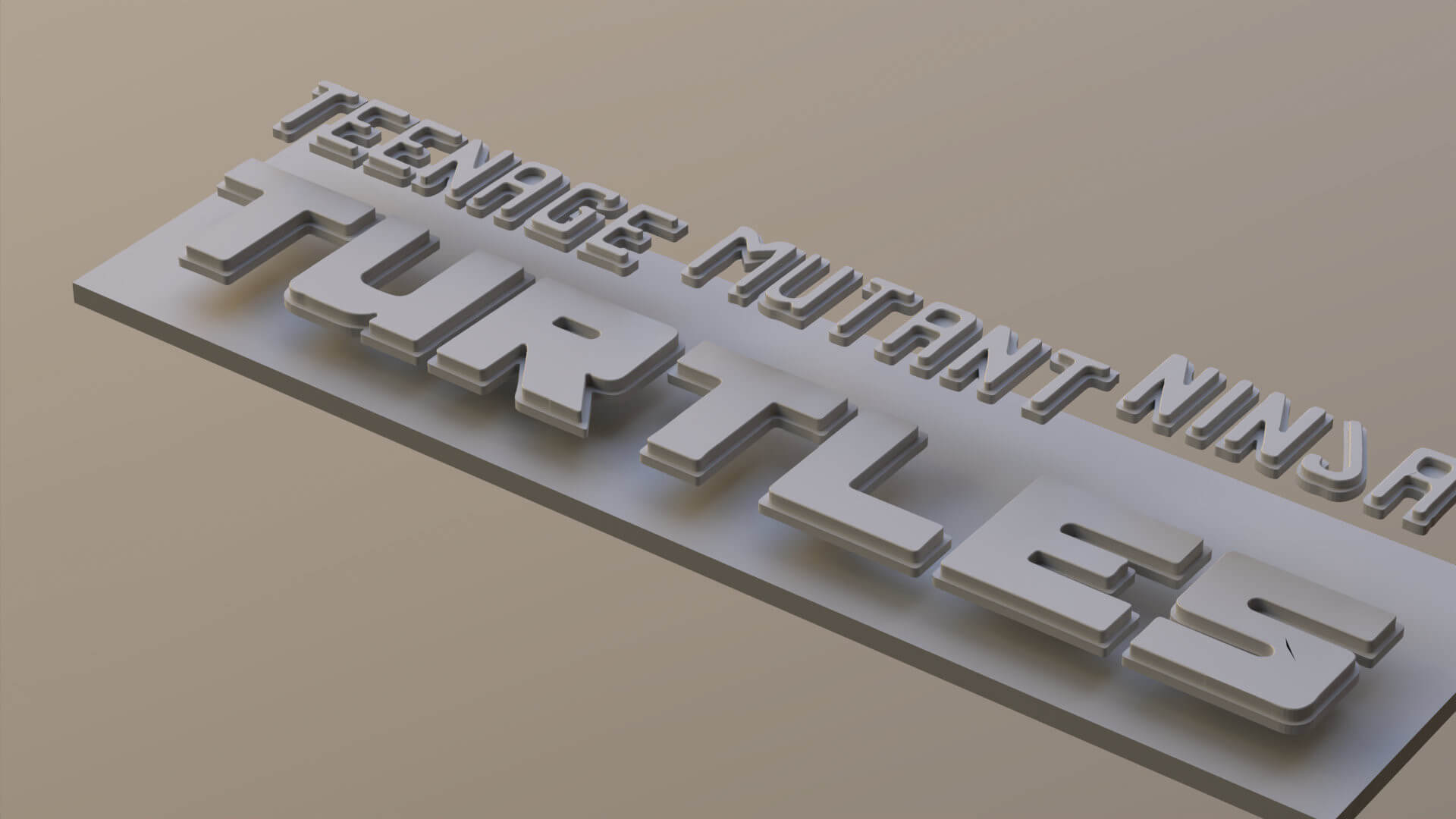 TMNT All Logos 1984 To 2023 - 3D Print Model by danyelon