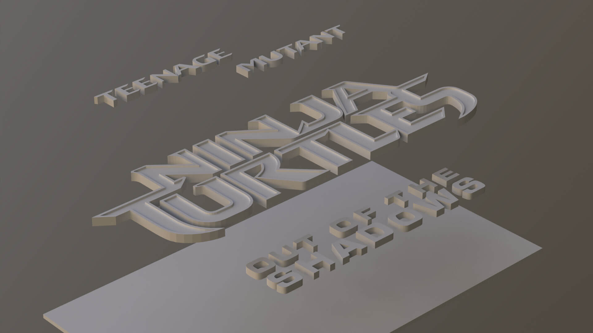 TMNT All Logos 1984 To 2023 - 3D Print Model by danyelon