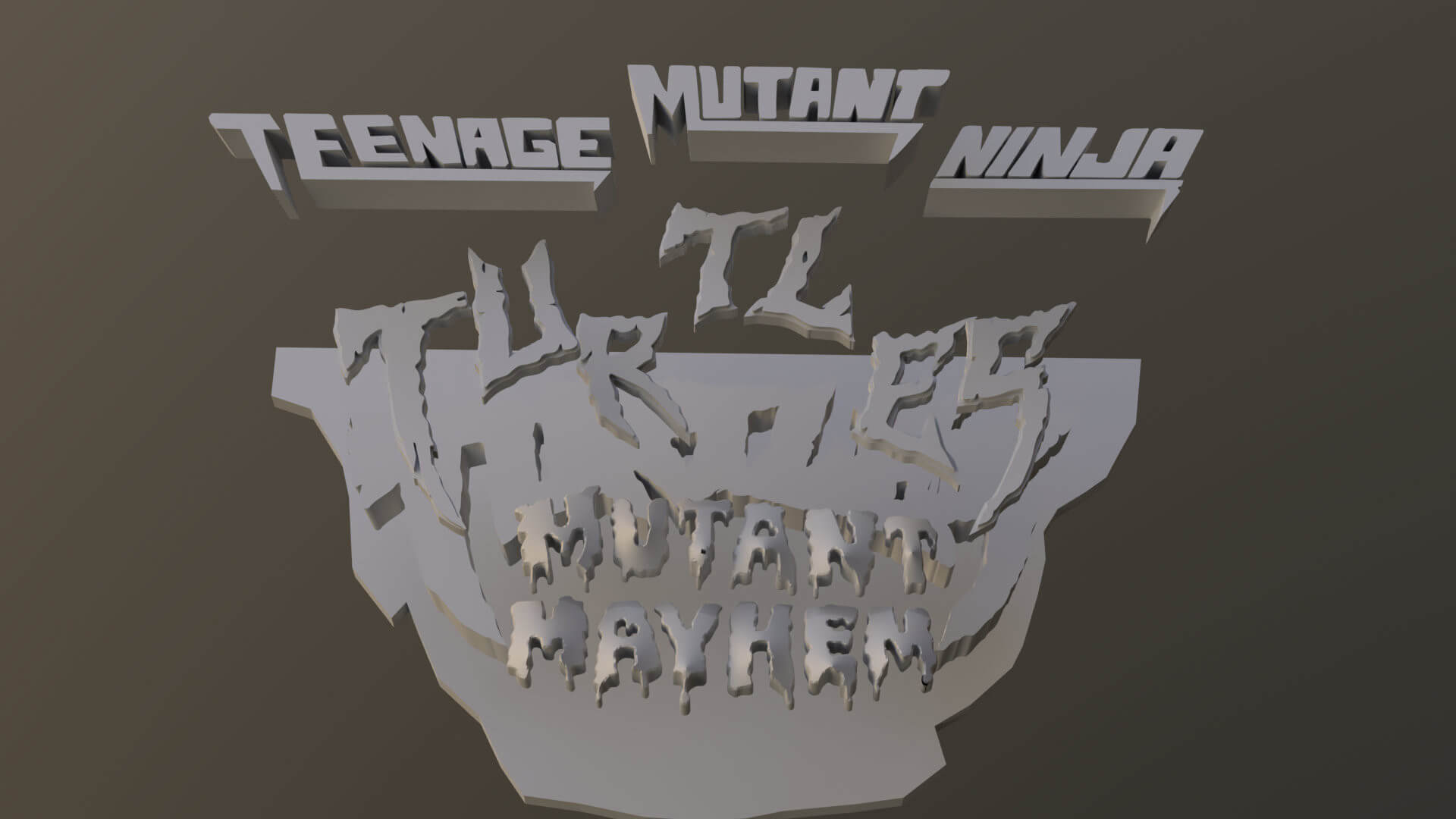 TMNT All Logos 1984 To 2023 - 3D Print Model by danyelon