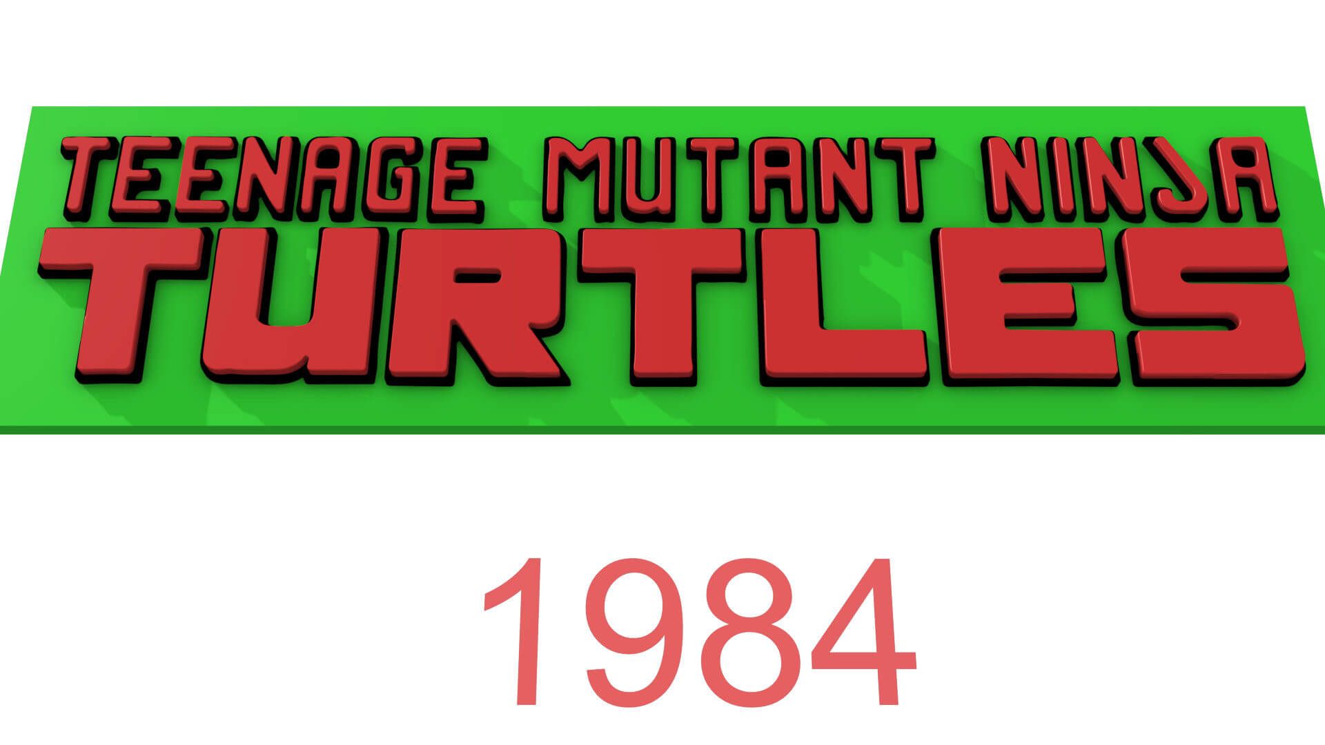 TMNT All Logos 1984 To 2023 - 3D Print Model by danyelon