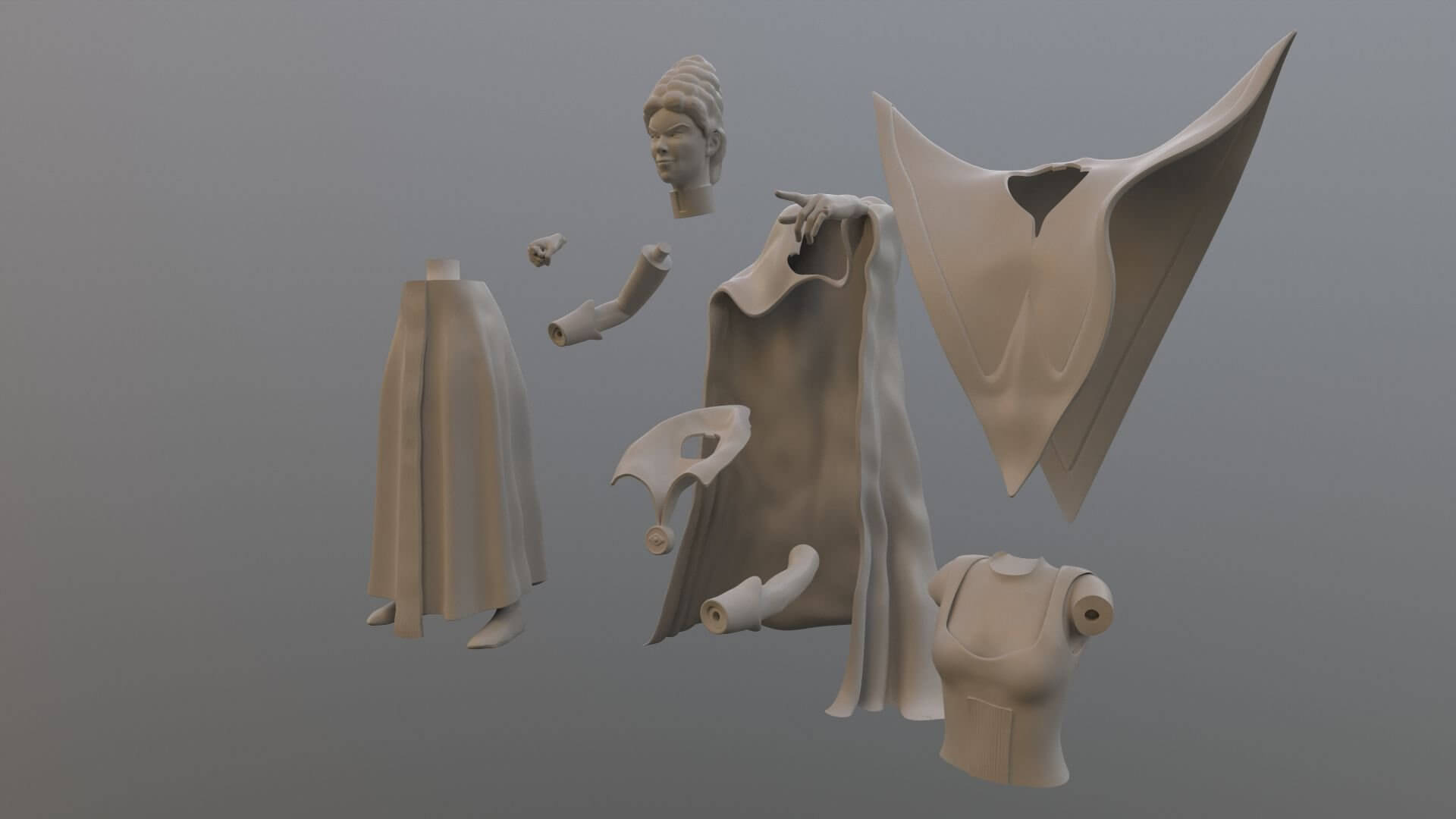 Tempestra TMNT 1987 - 3D Model by danyelon