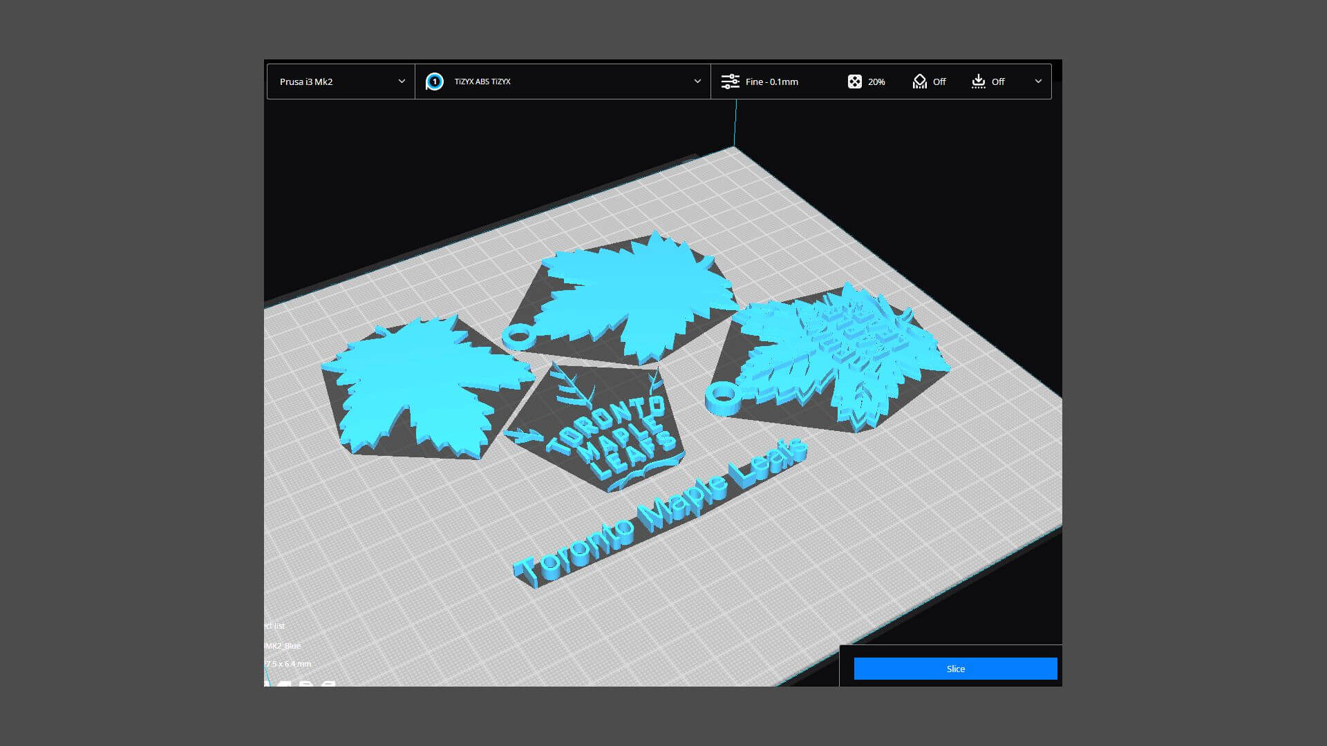 Toronto Maple Leafs Logo Shield Printable and Renderable Key - 3D Model ...