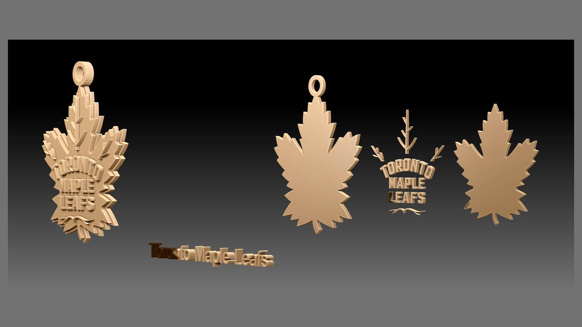 Toronto Maple Leafs Logo Shield Printable and Renderable Key - 3D Print ...