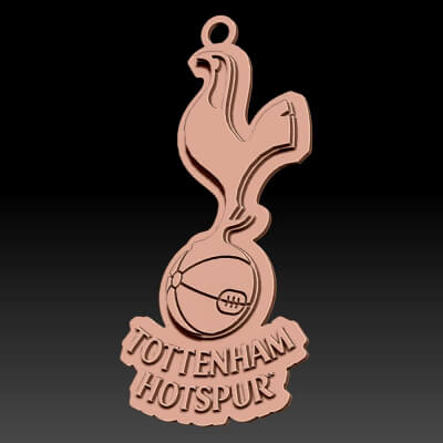 Tottenham Hotspur FC Keychan Logo Printable and Renderable - 3D Model ...