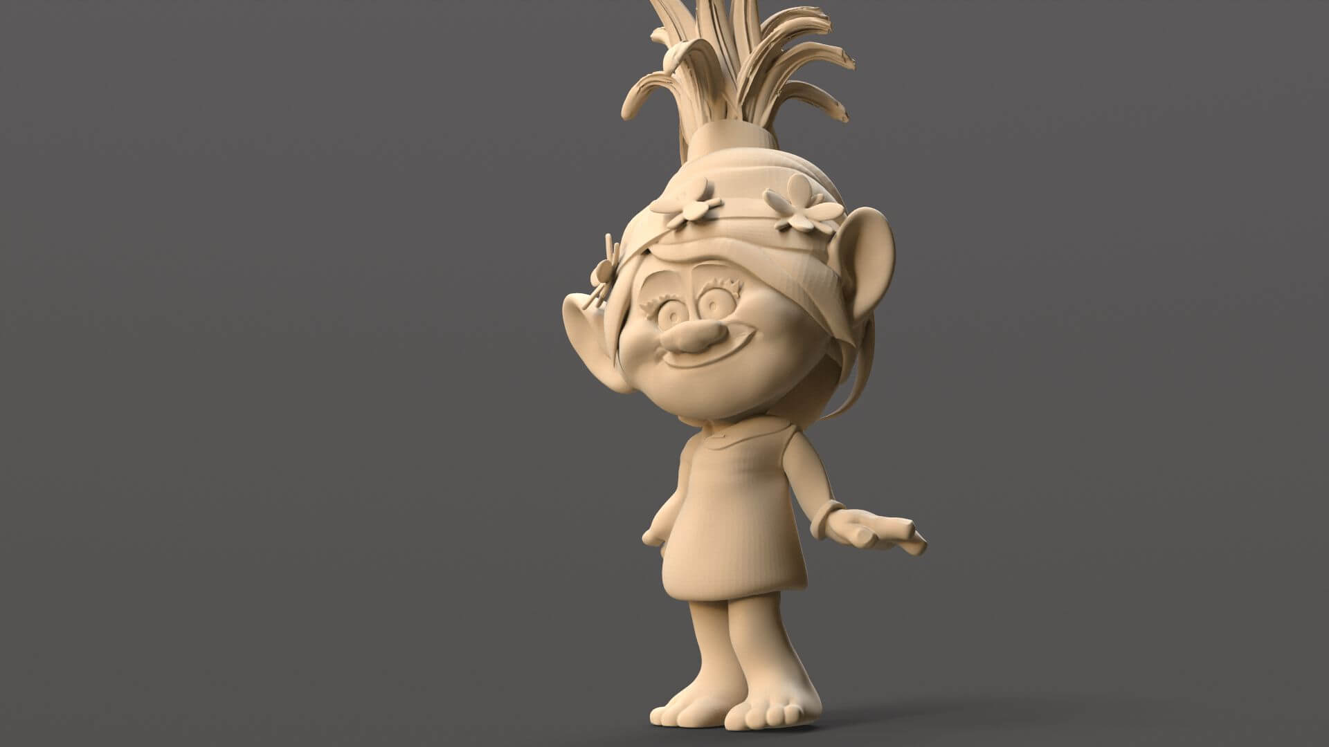 Trolls Poppy Fan Art Printable - 3D Print Model by danyelon