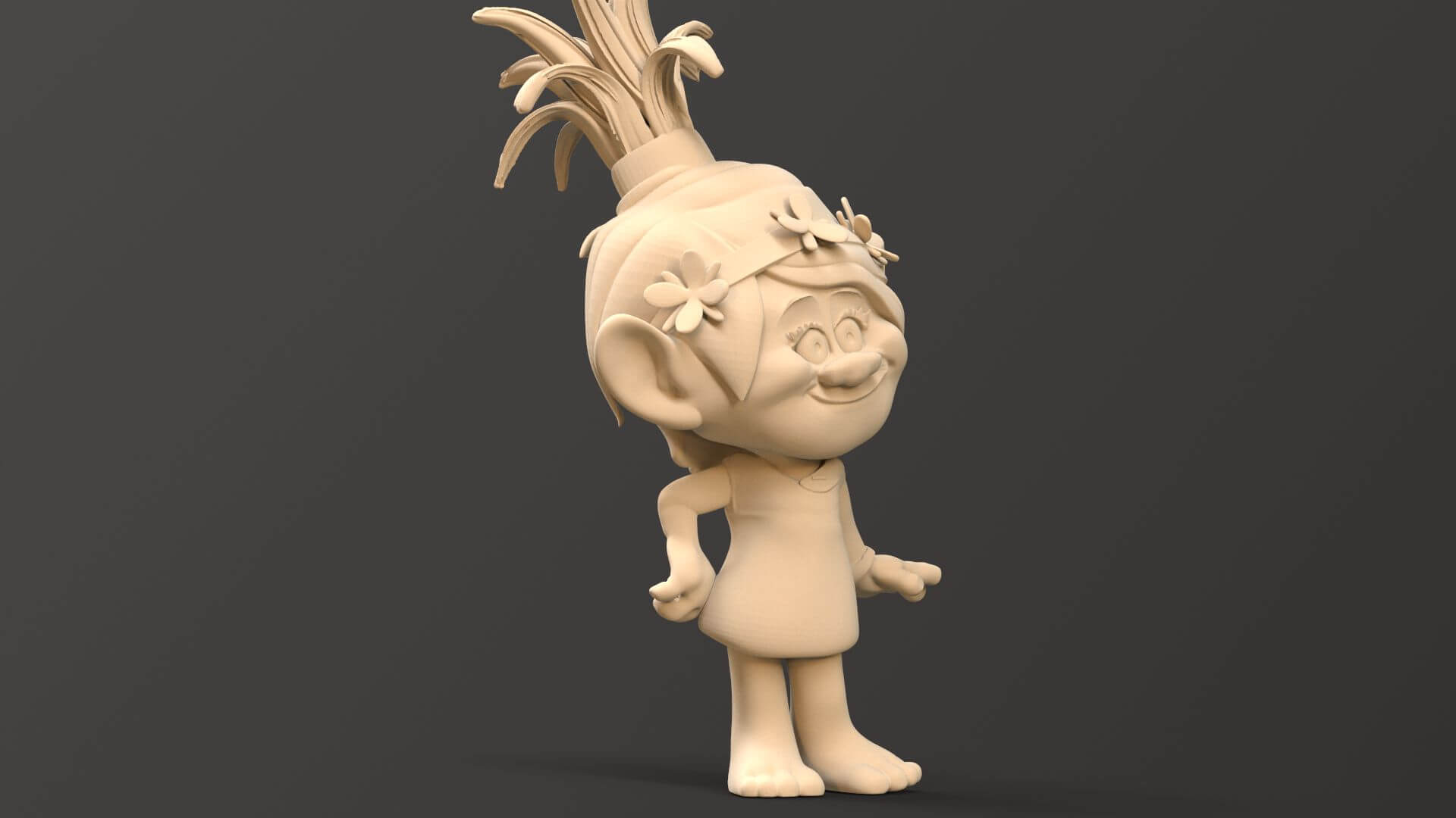 Trolls Poppy Fan Art From Printable - 3D Print Model by danyelon