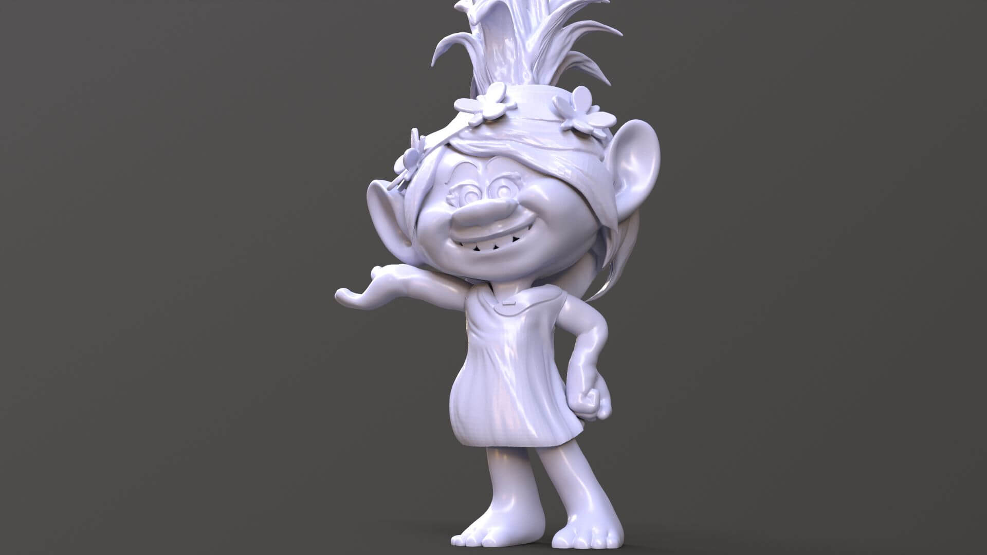 Trolls Poppy Fan Art Printable - 3D Model by danyelon