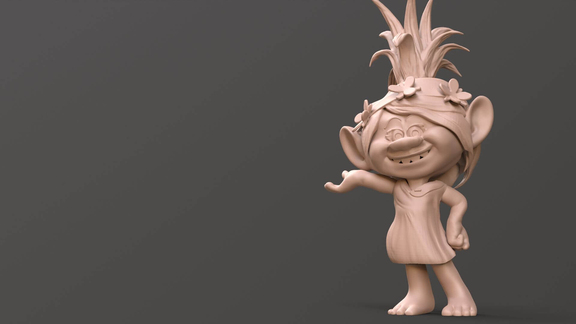 Trolls Poppy Fan Art Printable - 3D Model by danyelon
