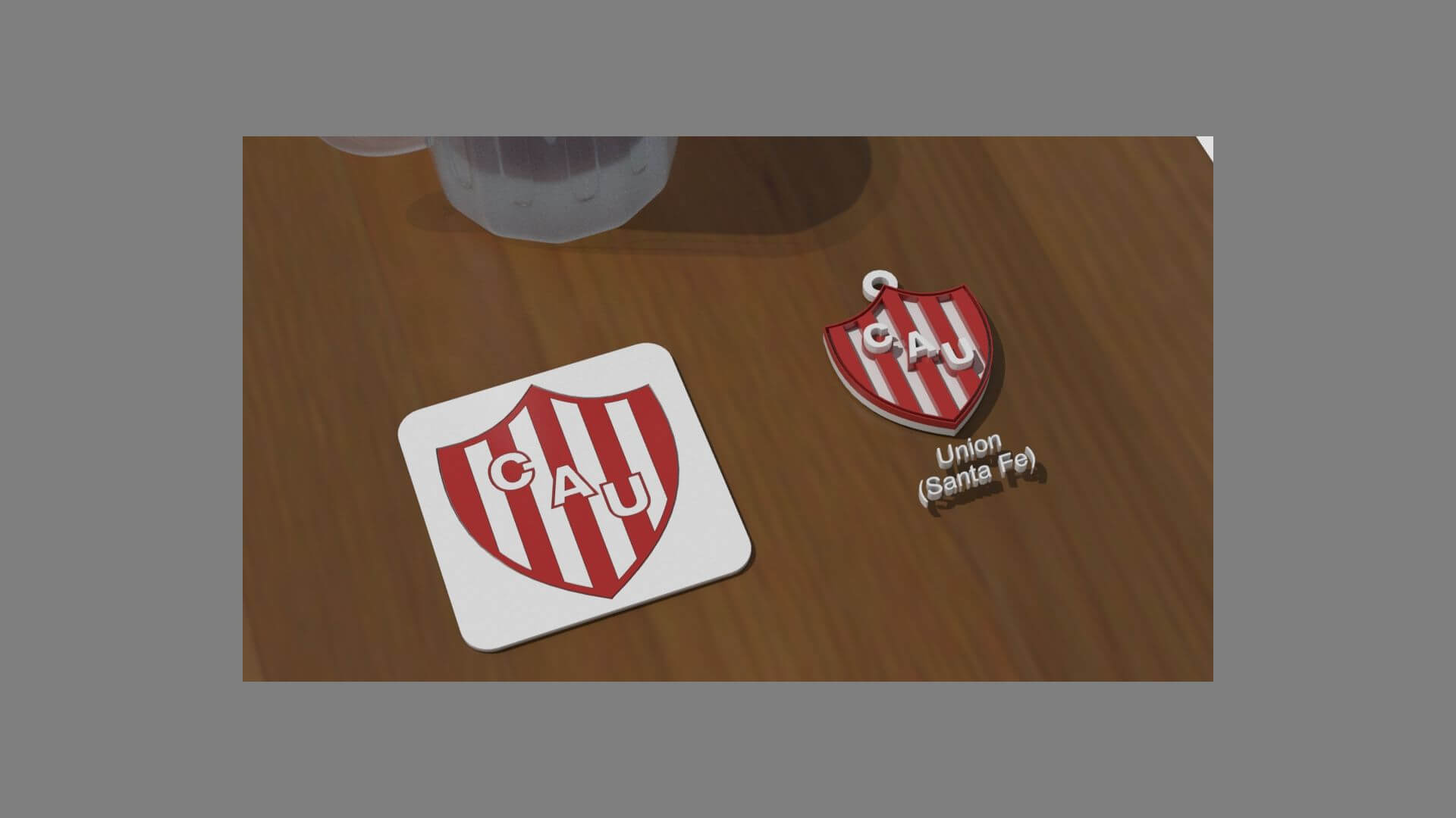 Union (Santa FE) Coaster and Keychan Printable and PBR - 3D Model by ...